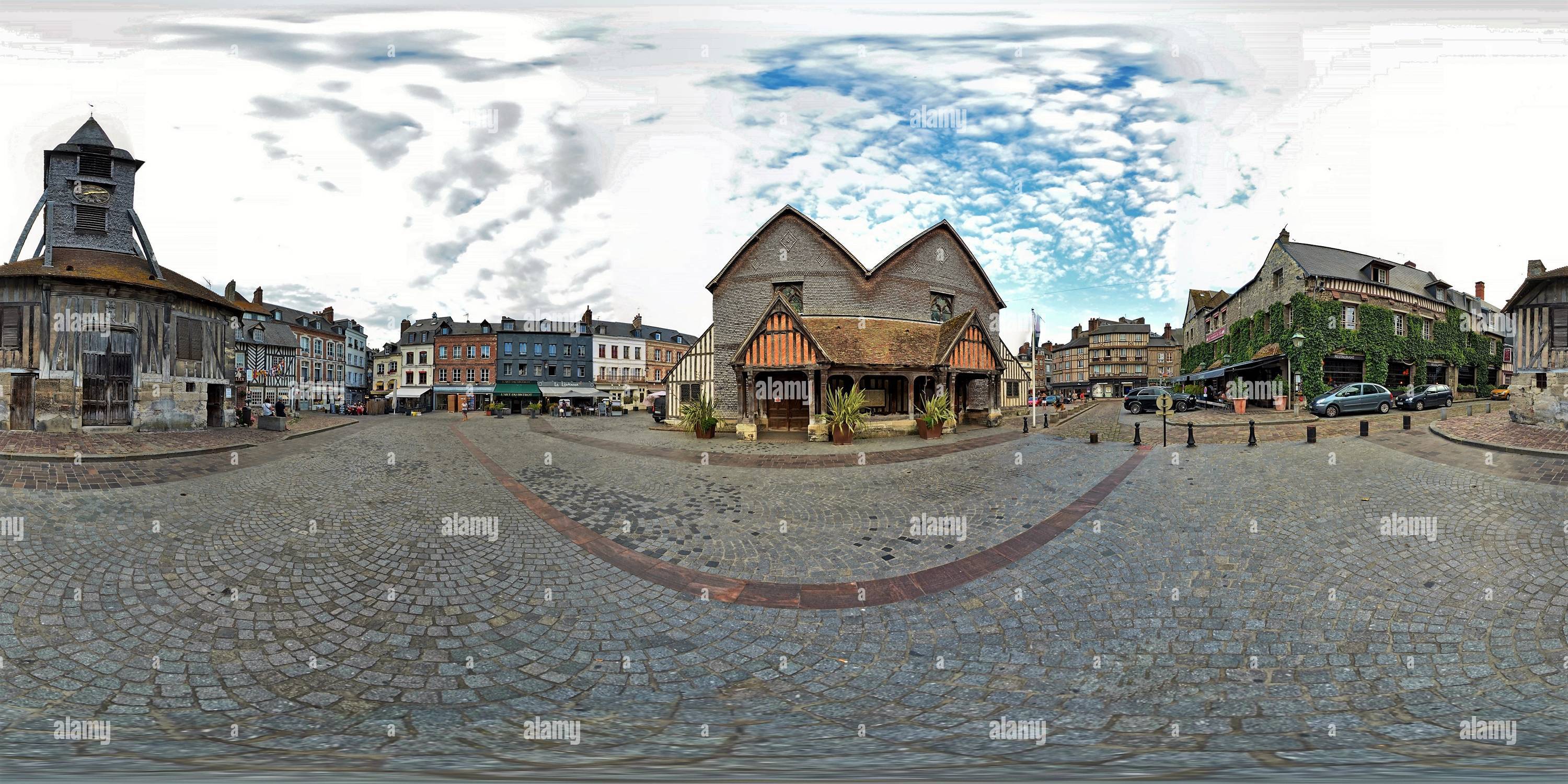 360° view of Sainte Catherine Square, Honfleur, Normandie, France - Alamy