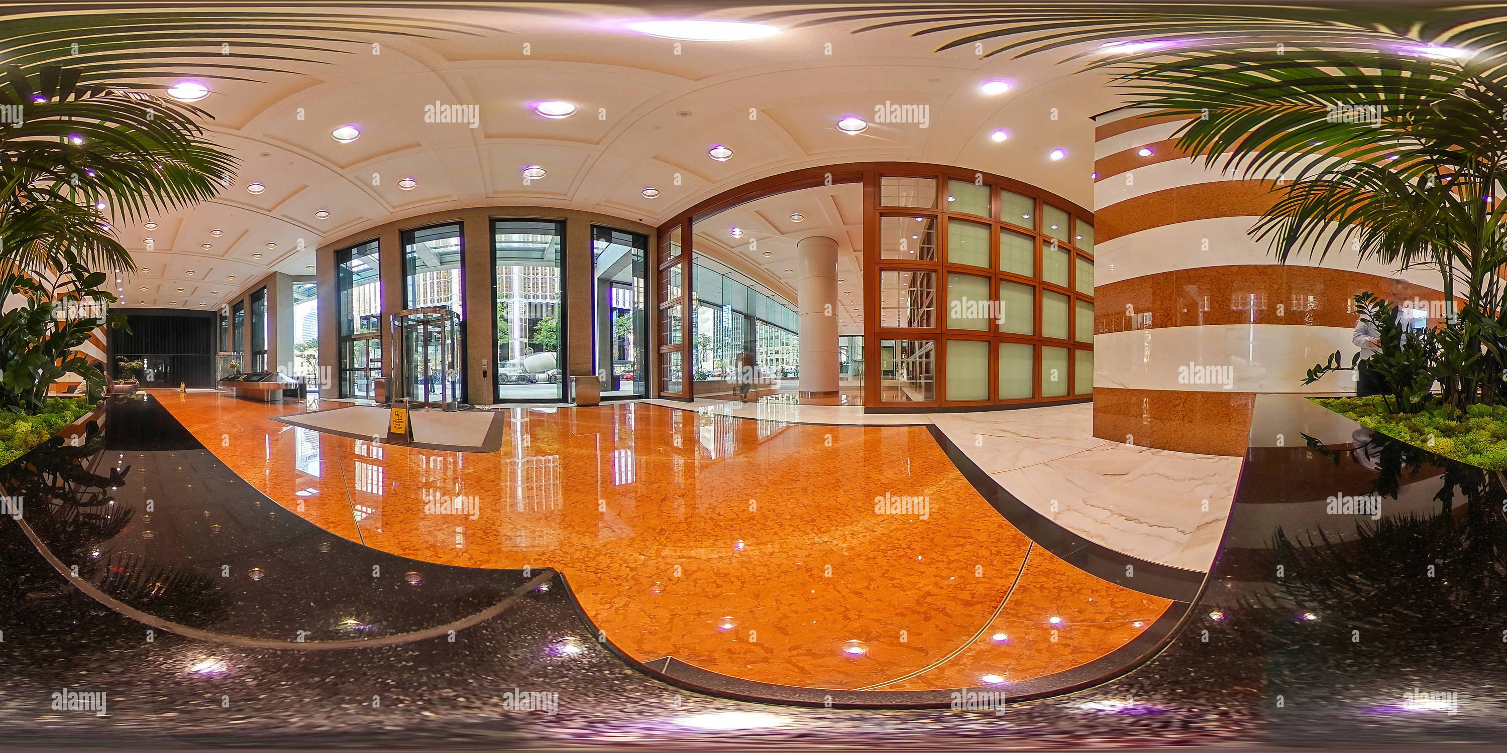 360° view of Bay Street Office Tower Lobby, Toronto - Alamy
