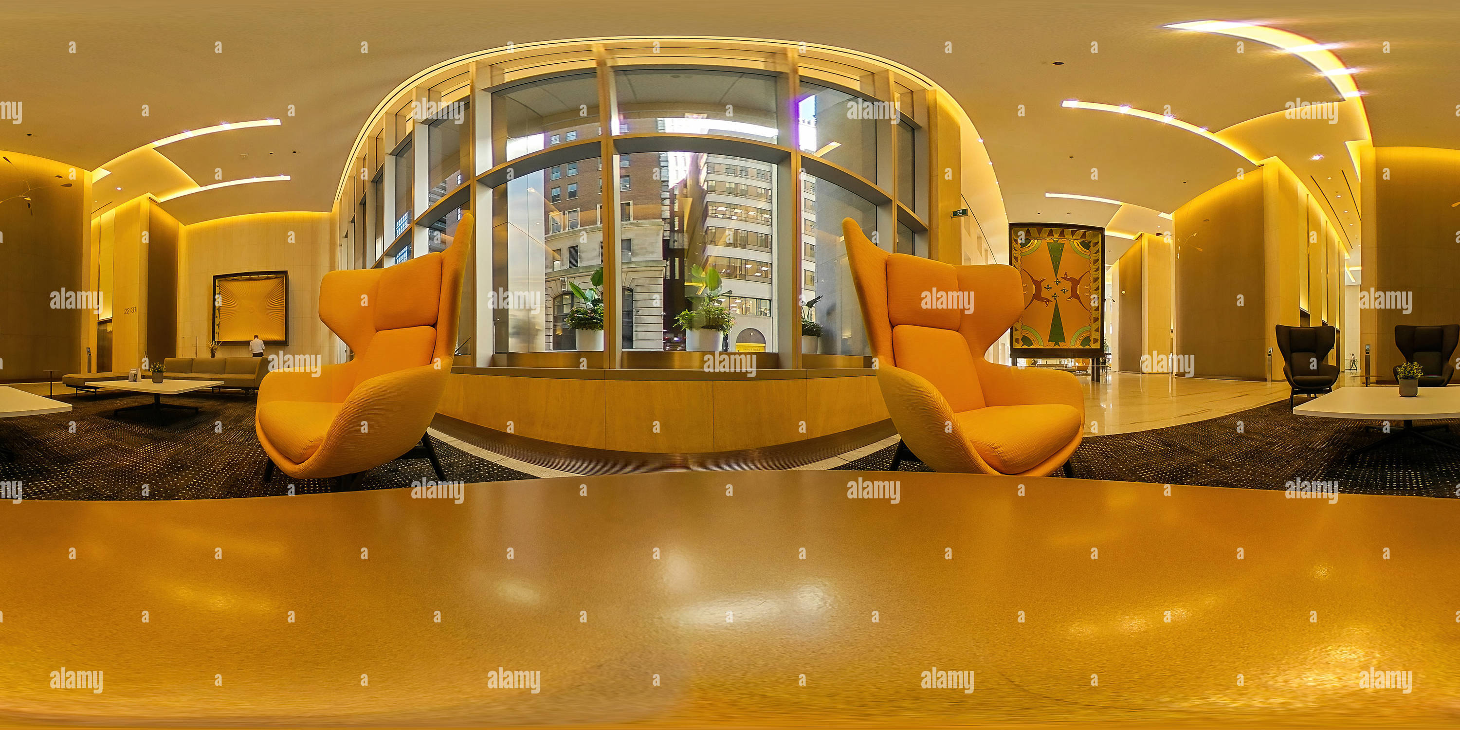 360° view of Lobby of a Renovated Office Tower, Toronto - Alamy