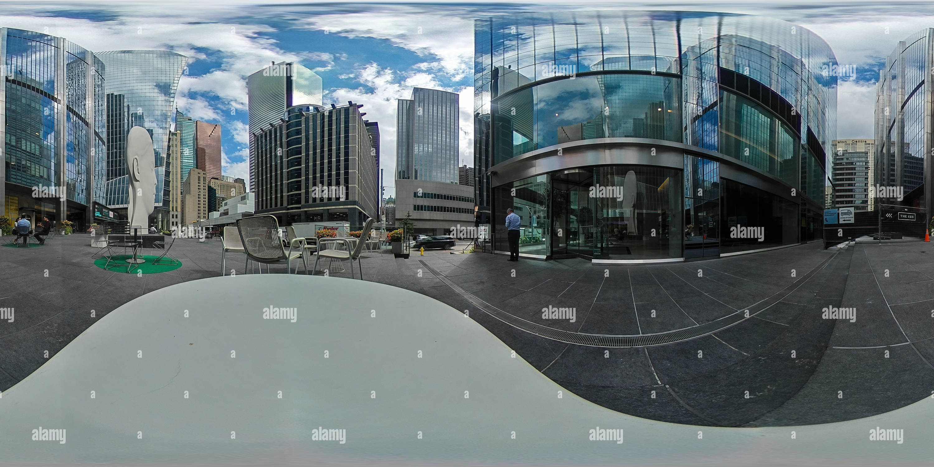360° view of Dreaming amid the Downtown Office Towers in Toronto - Alamy