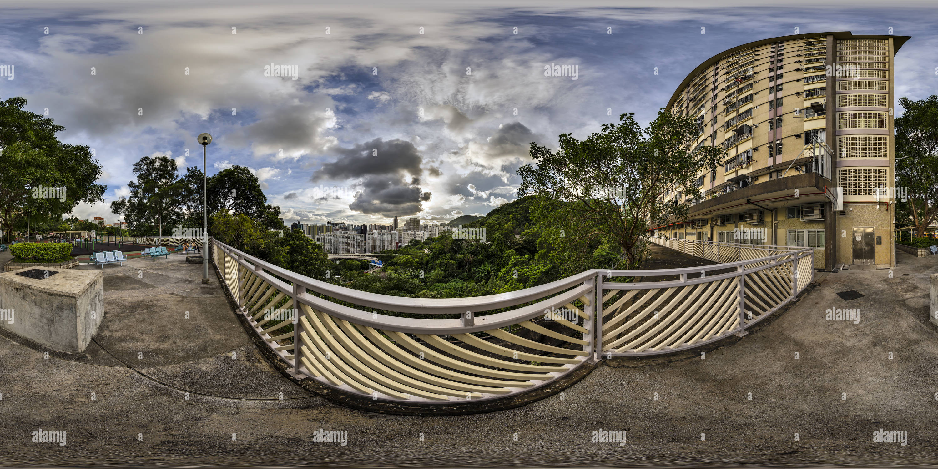 360° view of Chak On Estate(大窩坪半山澤安邨), Kowloon, HK - Alamy