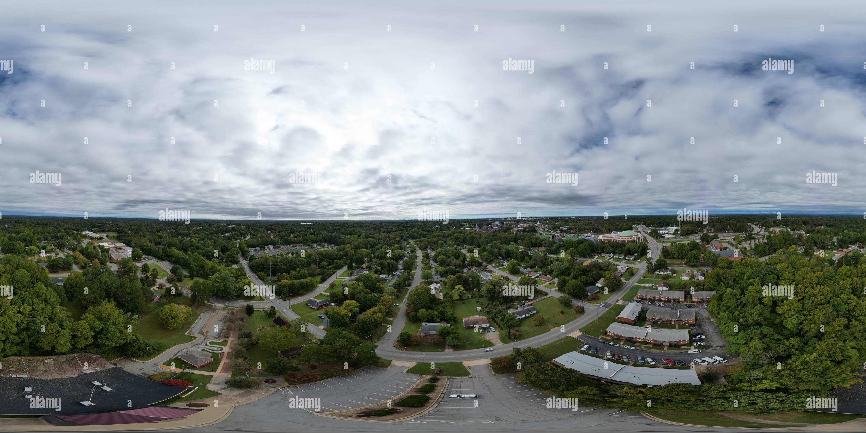 360° view of Above High Point History museum in NC on cloudy day - Alamy