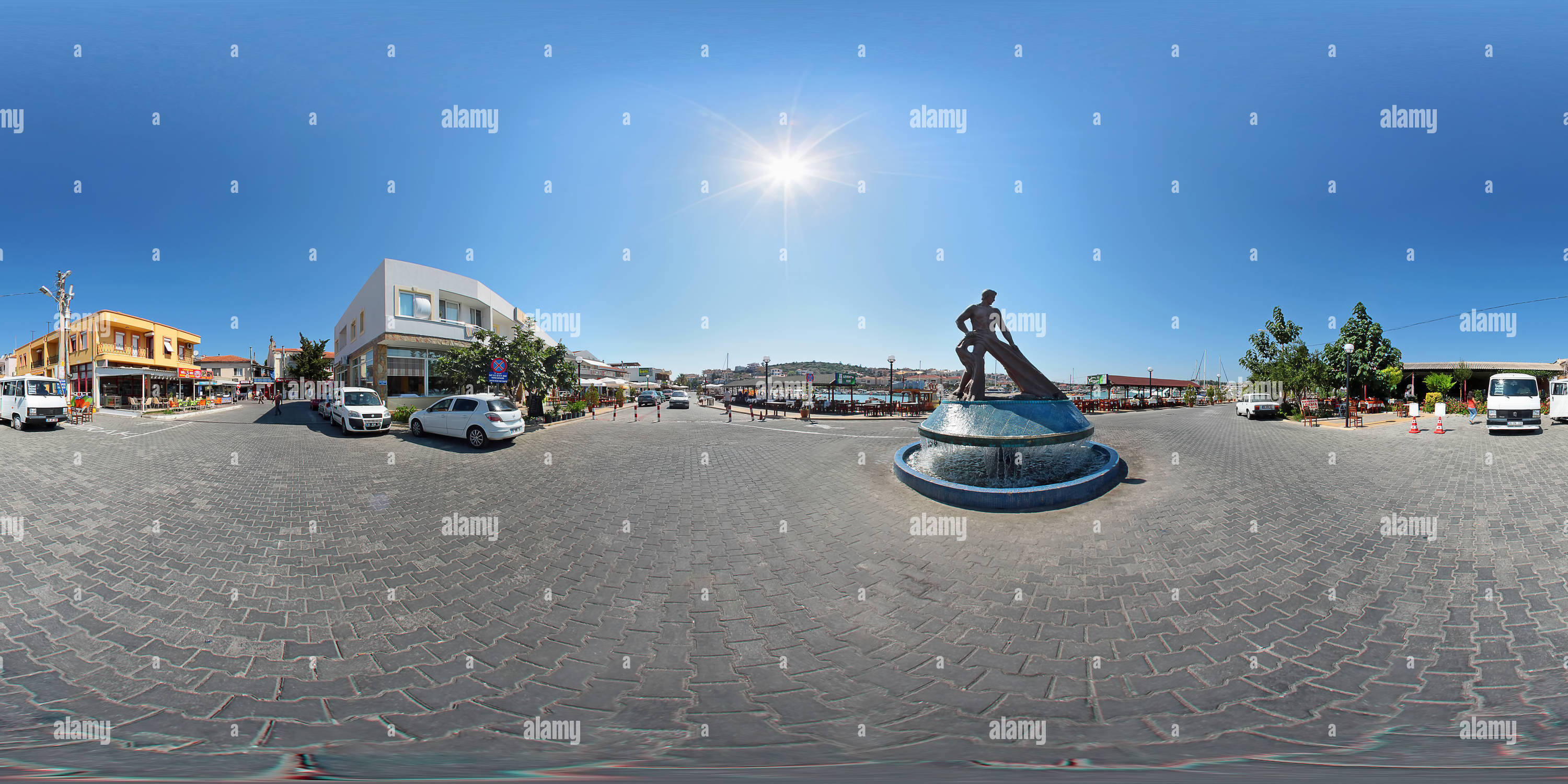 360° view of Dalyan Limani Balikci Heykeli - Alamy
