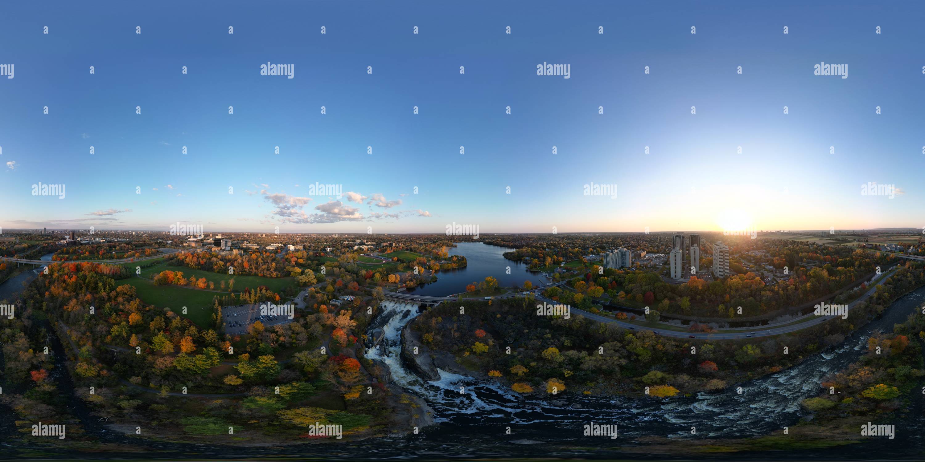 360° view of Prince of Wales Falls - Alamy