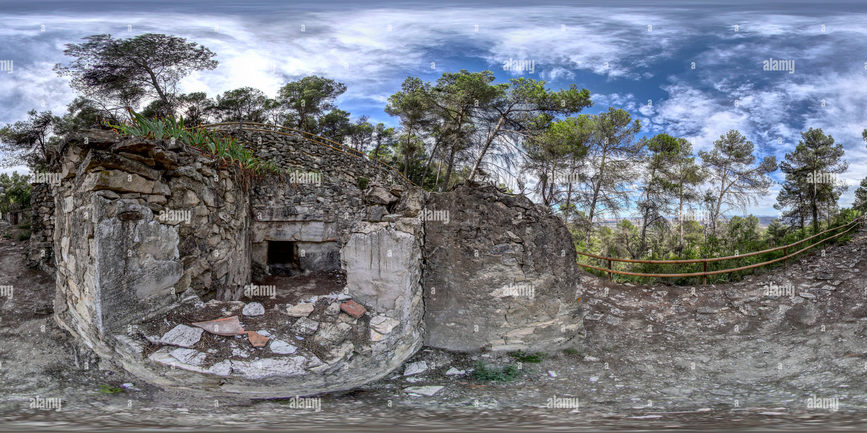360° view of command post of Lieutenant Colonel Manuel Tagüeña - Alamy