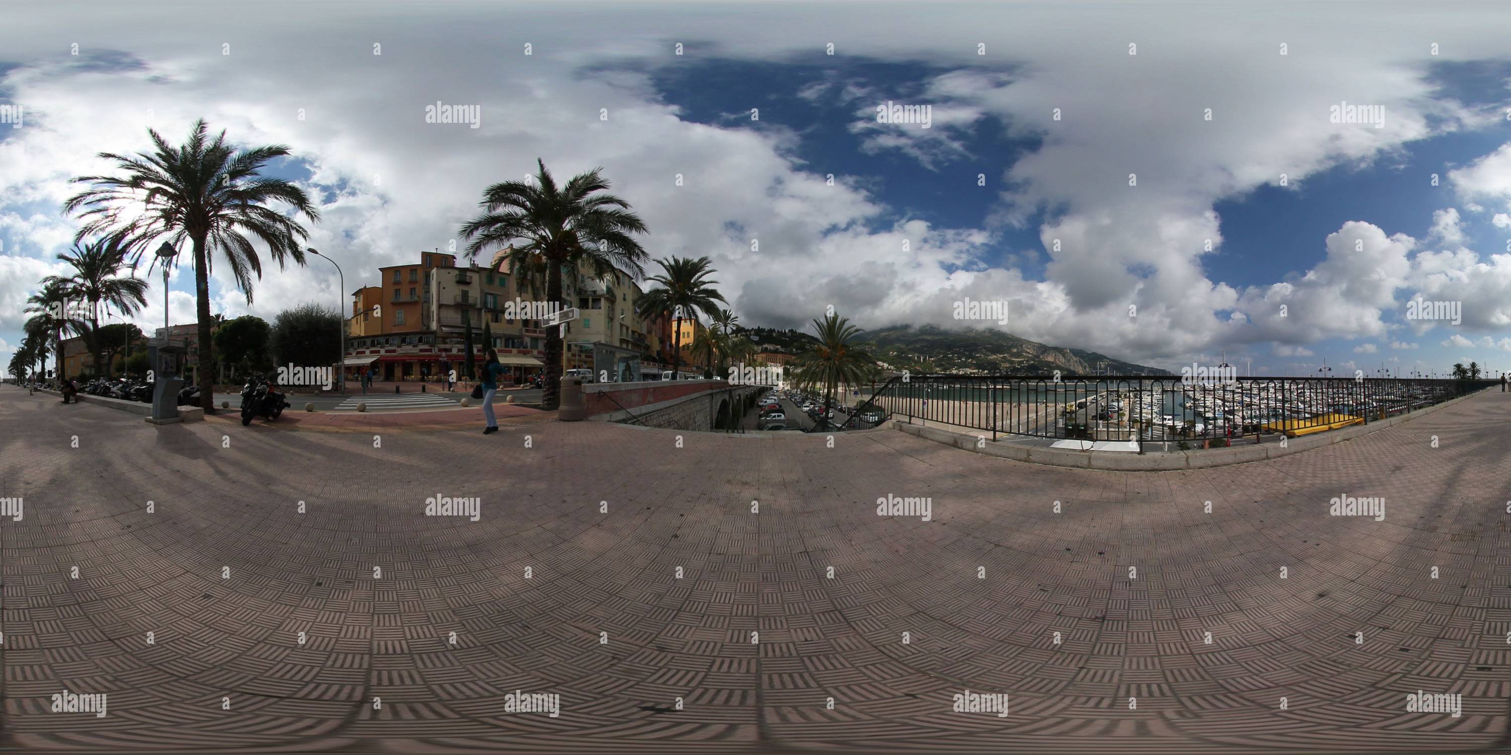 360° view of Vieux Port de Menton - Alamy