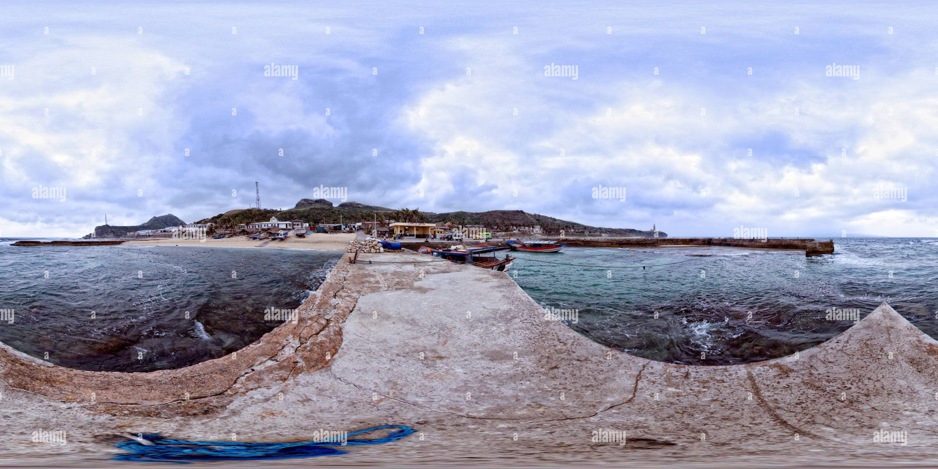 360° view of Sabtang Port, Batanes - Alamy