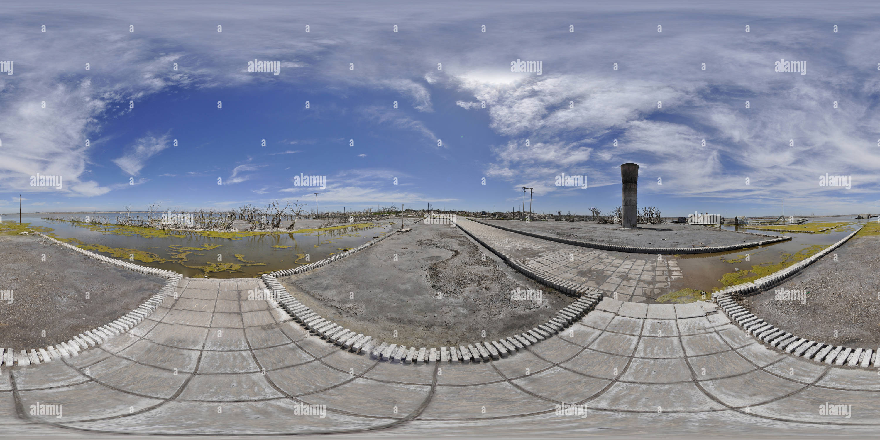 360° view of Ruinas de Epecuen - Alamy