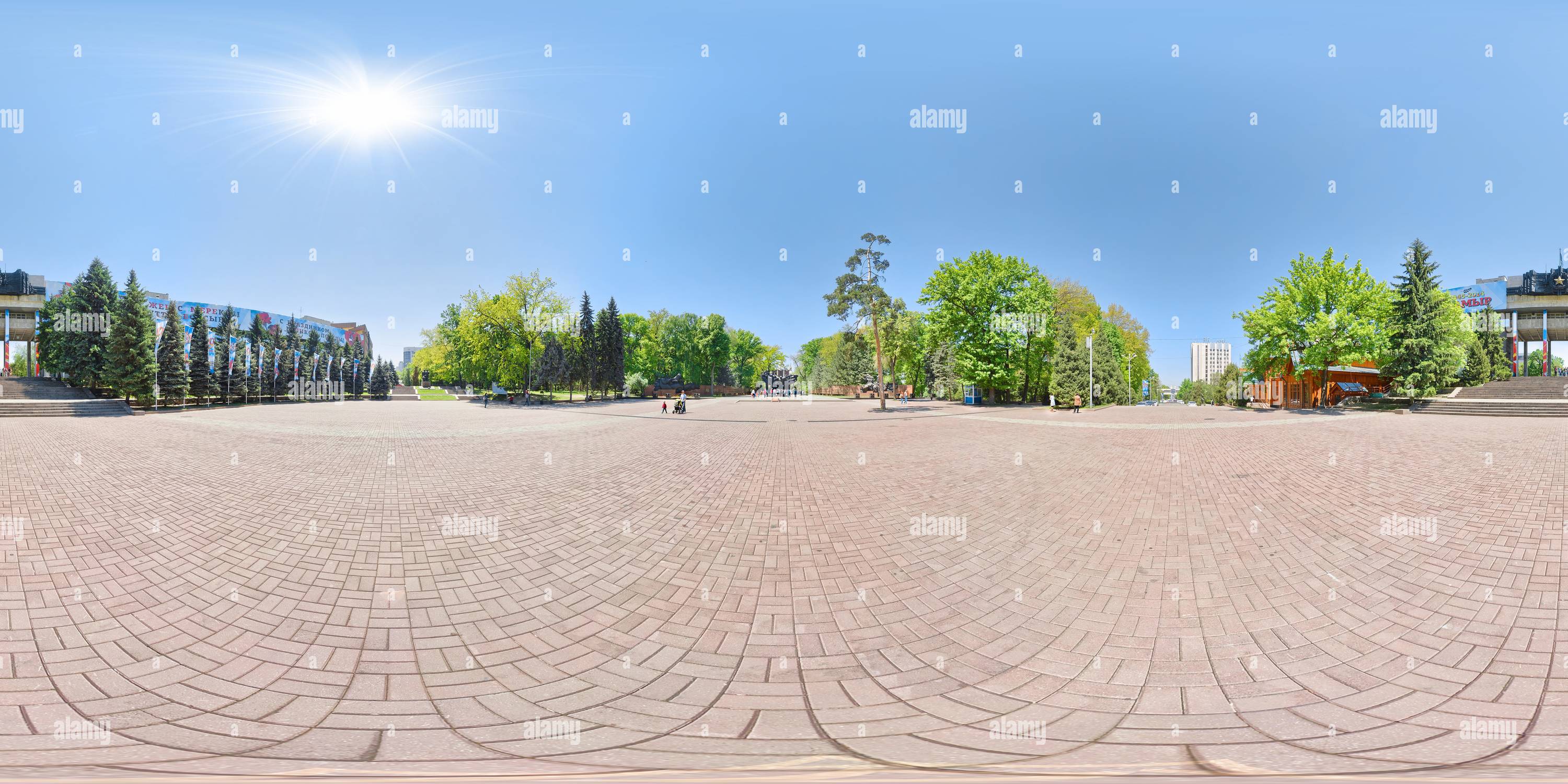 360° view of Park of 28 Panfilov's Guardsmen - Alamy