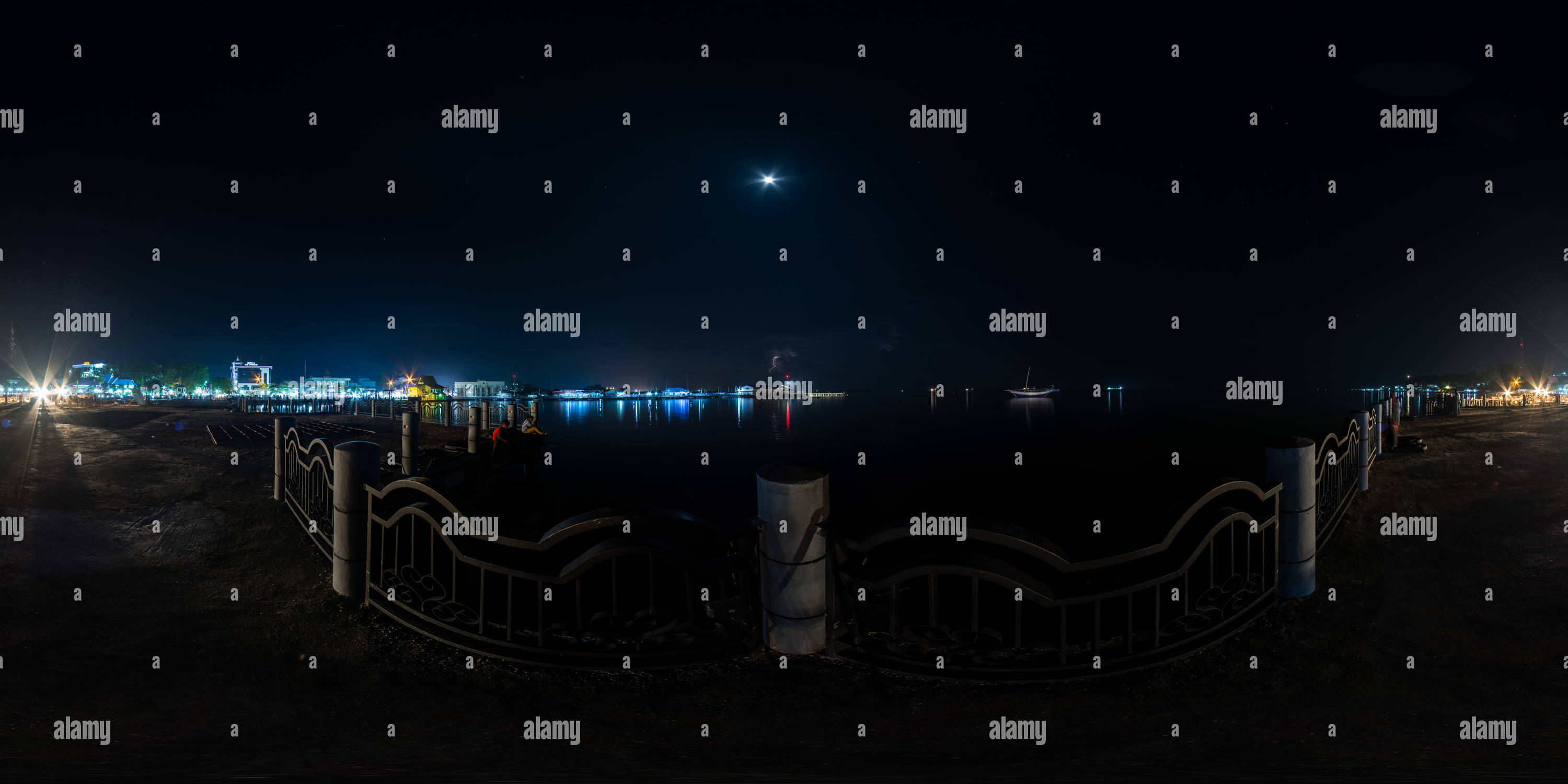 360° view of Siring Laut, Kotabaru, South Borneo - Alamy