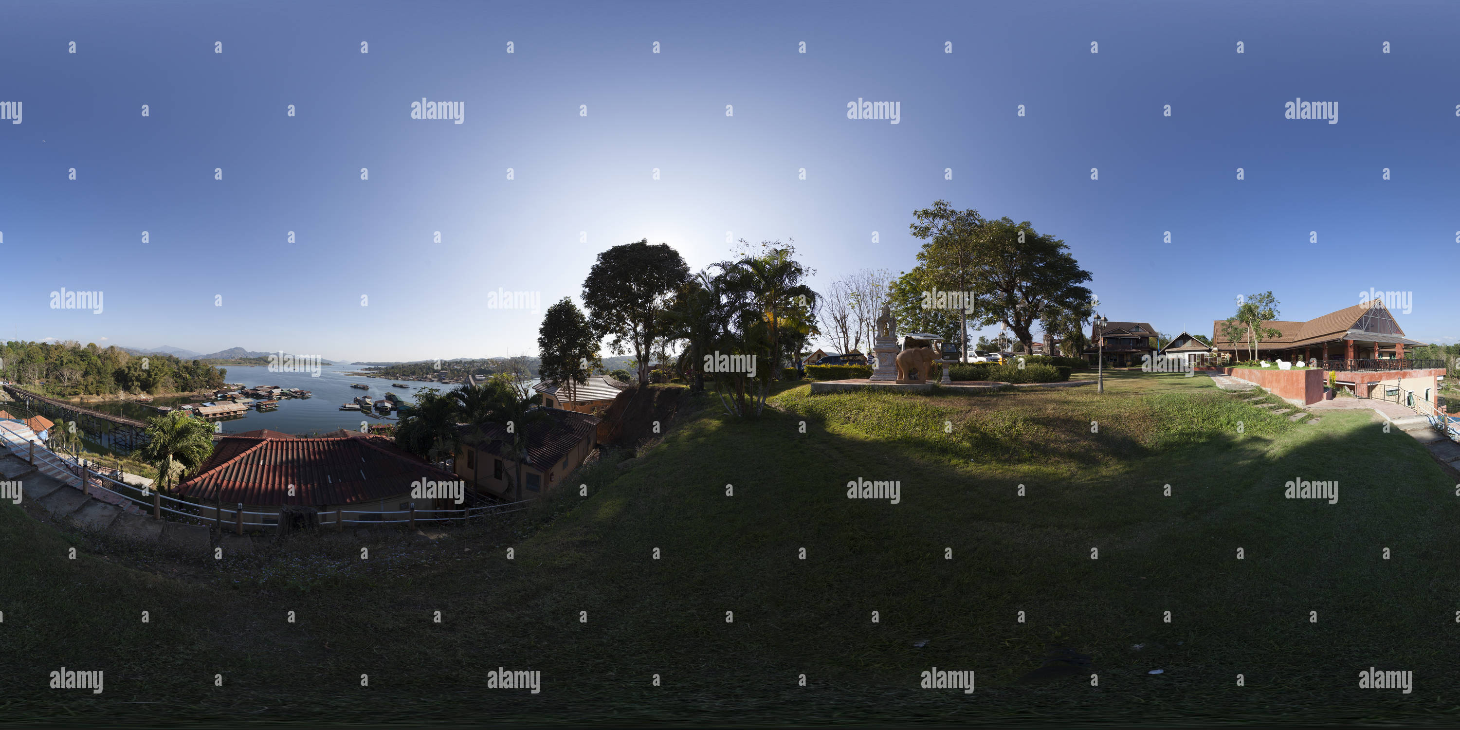 360° view of View over Sangkla Buri, Thailand - Alamy