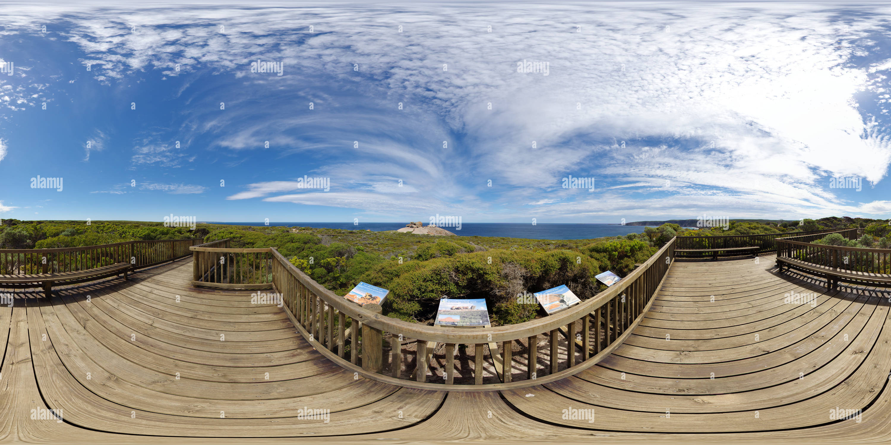 360° view of Remarkable Rocks Lookout in Flinders Chase National Park ...