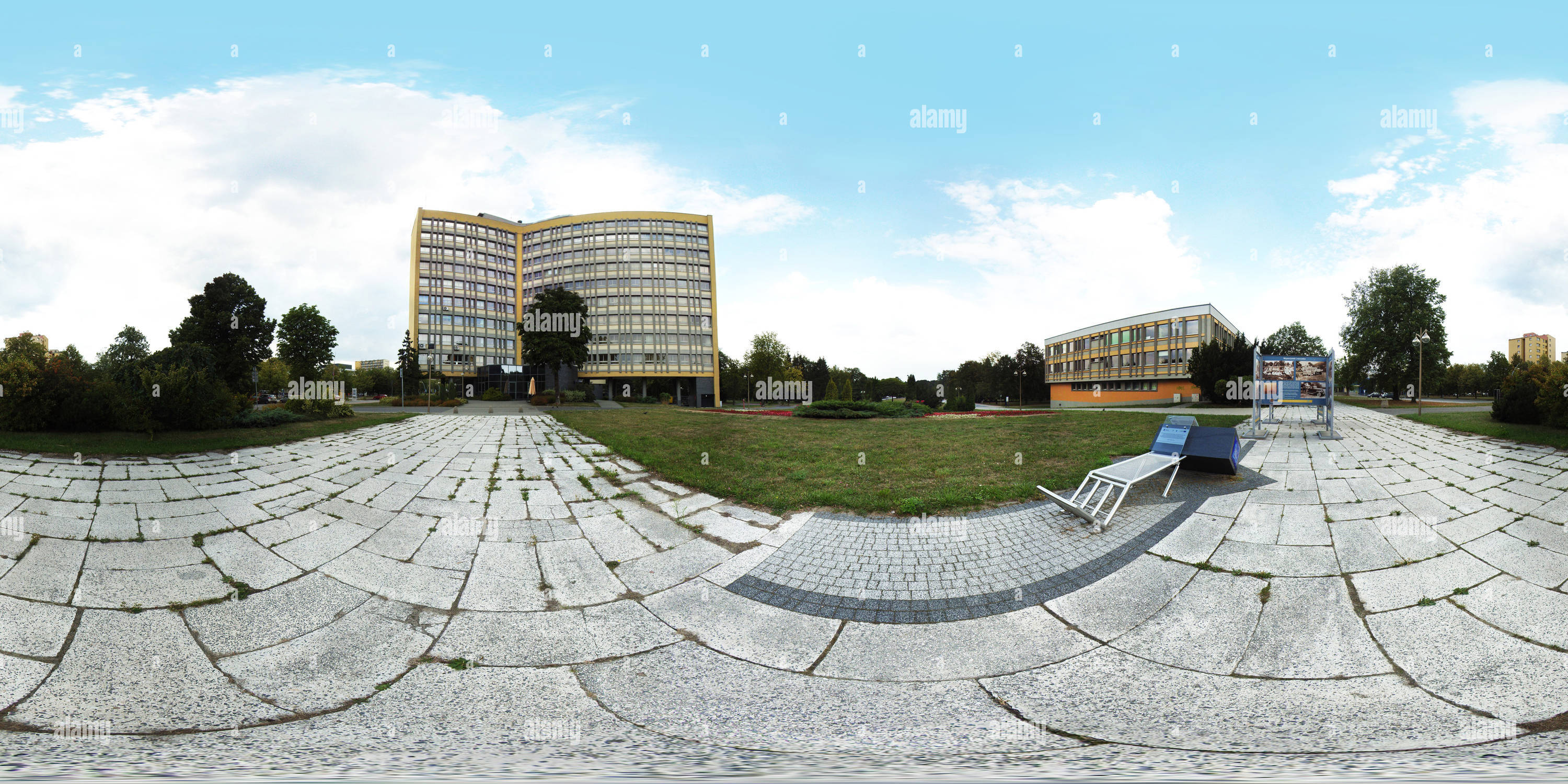 360° view of Tychy - The City Hall and the Music School - Alamy