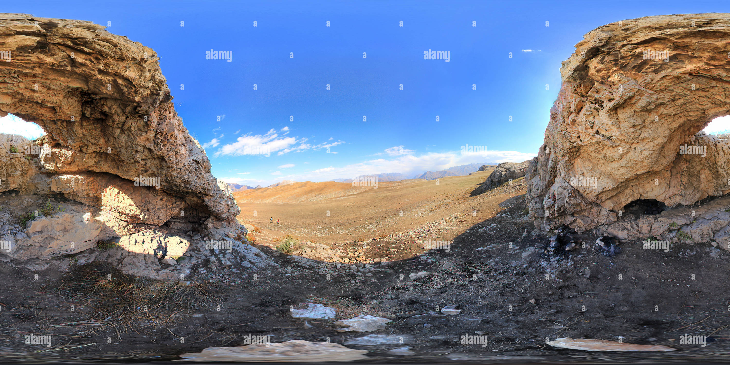 360° view of Plateau Pulatkhan. Rock grotto for amateur astronomy - Alamy
