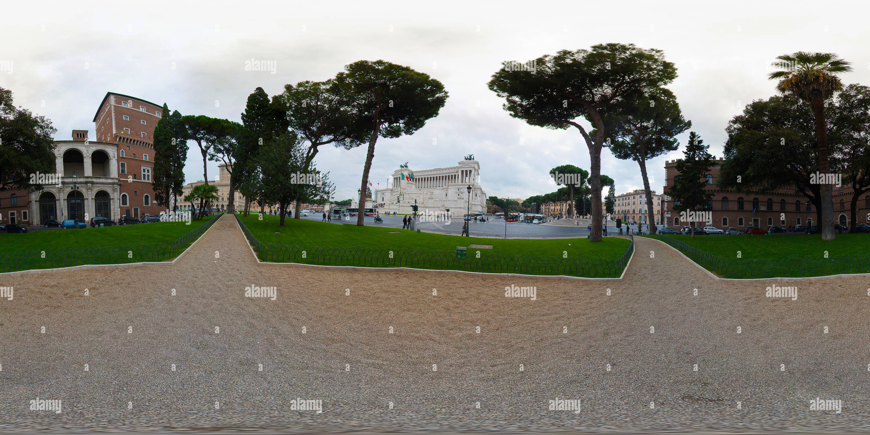 360° view of Piazza di San Marco - Rome - Alamy