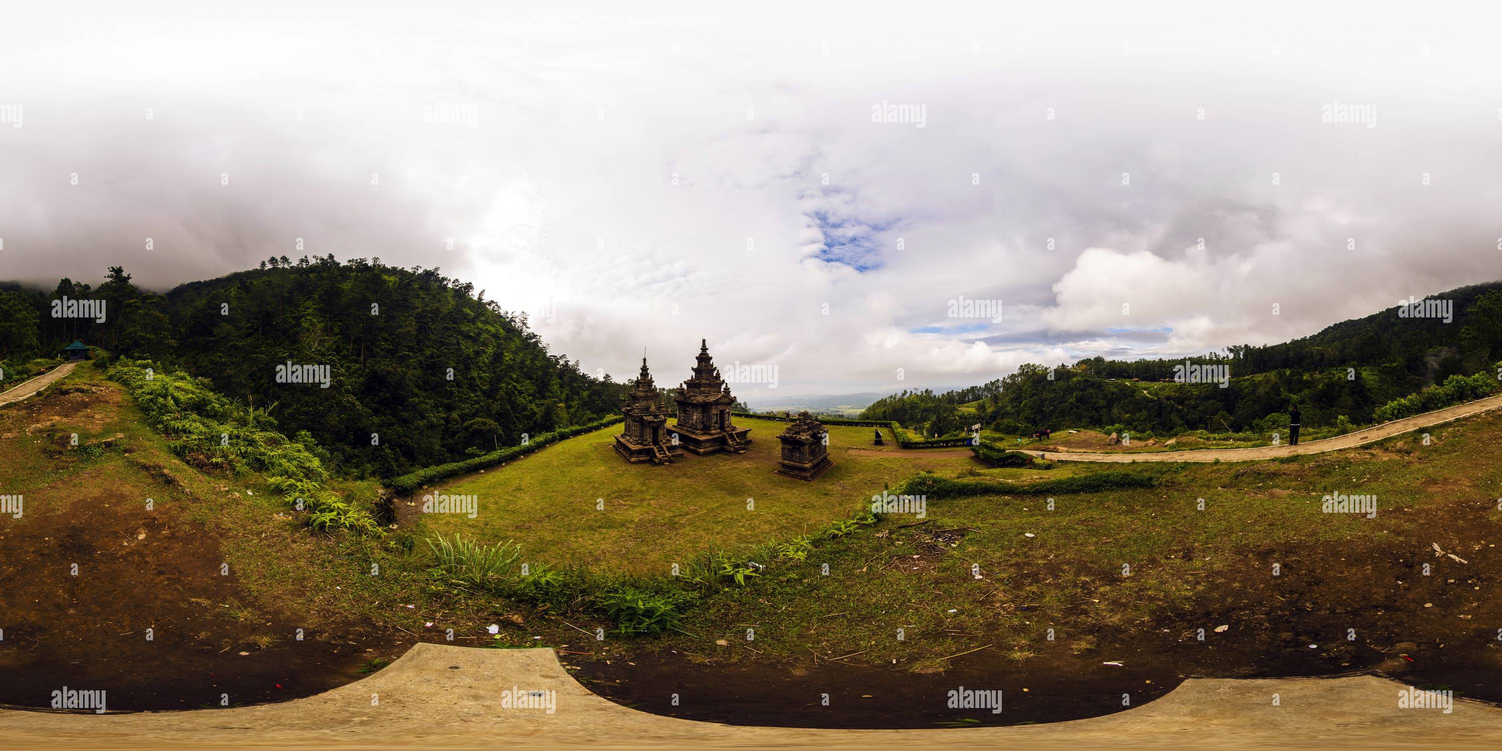 360° view of Gedong Songo Temple 3 - Alamy