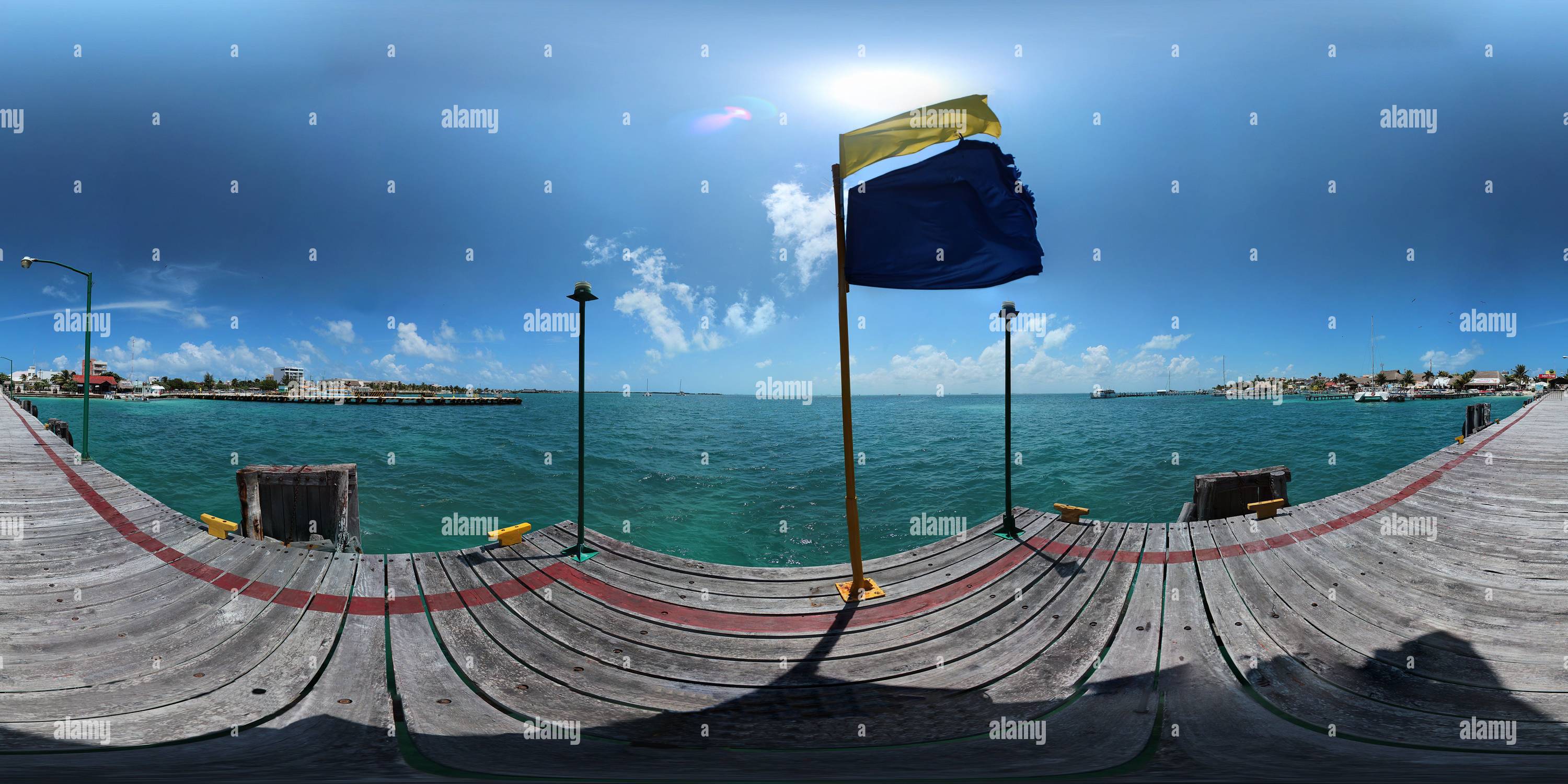 360° view of Muelle Isla Mujeres - Alamy