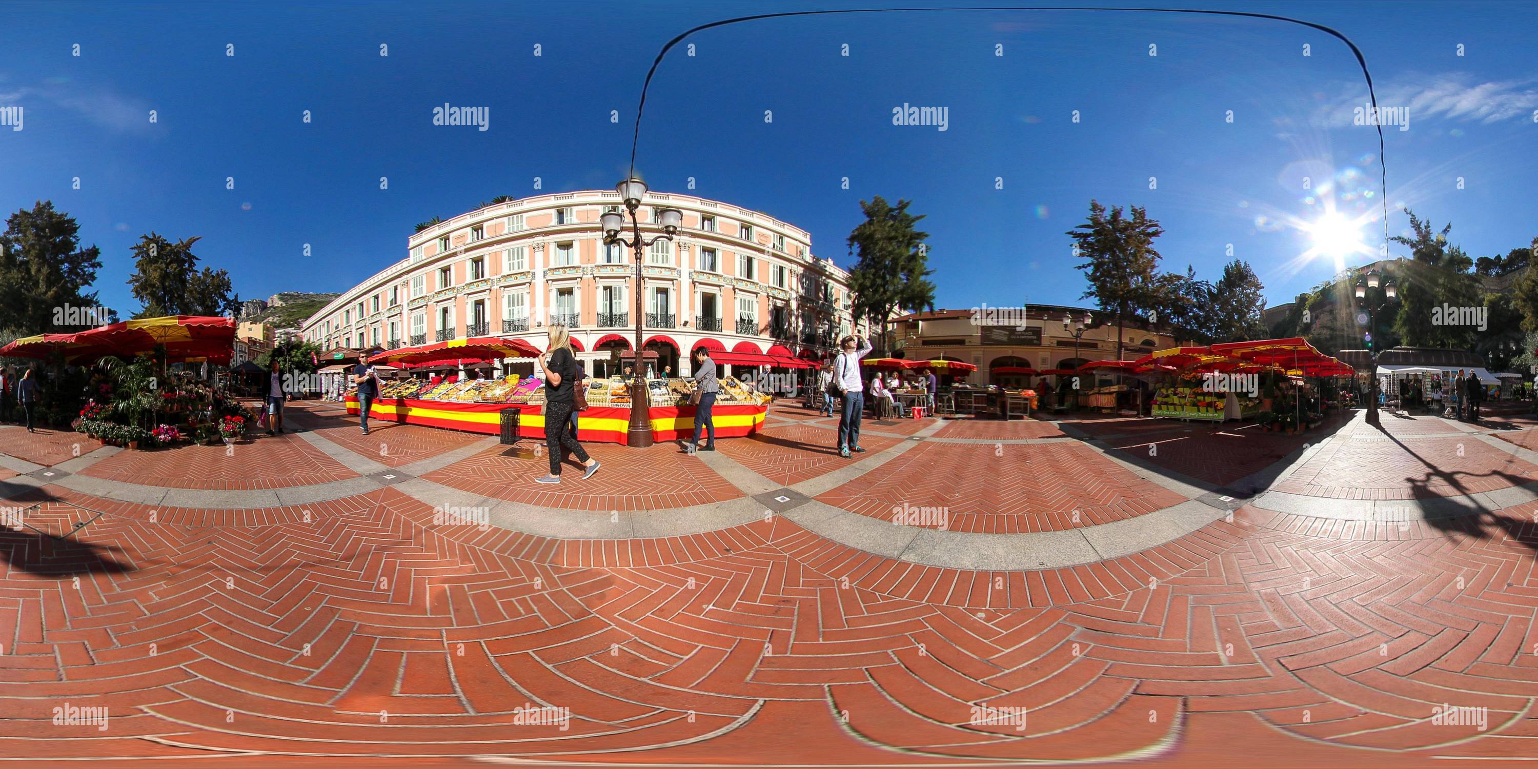 360° view of Marché de la Condamine - Alamy