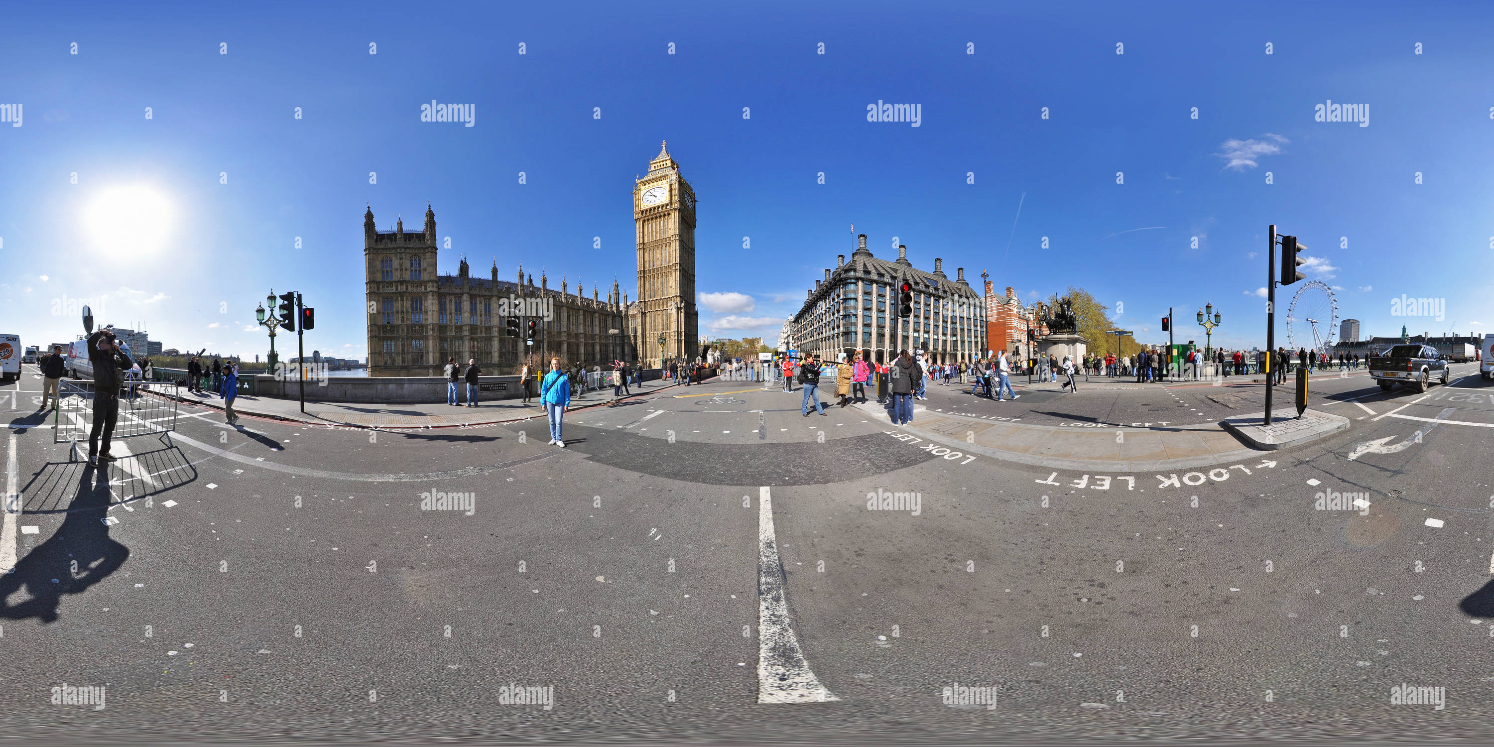 360° view of London, Big Ben - Alamy