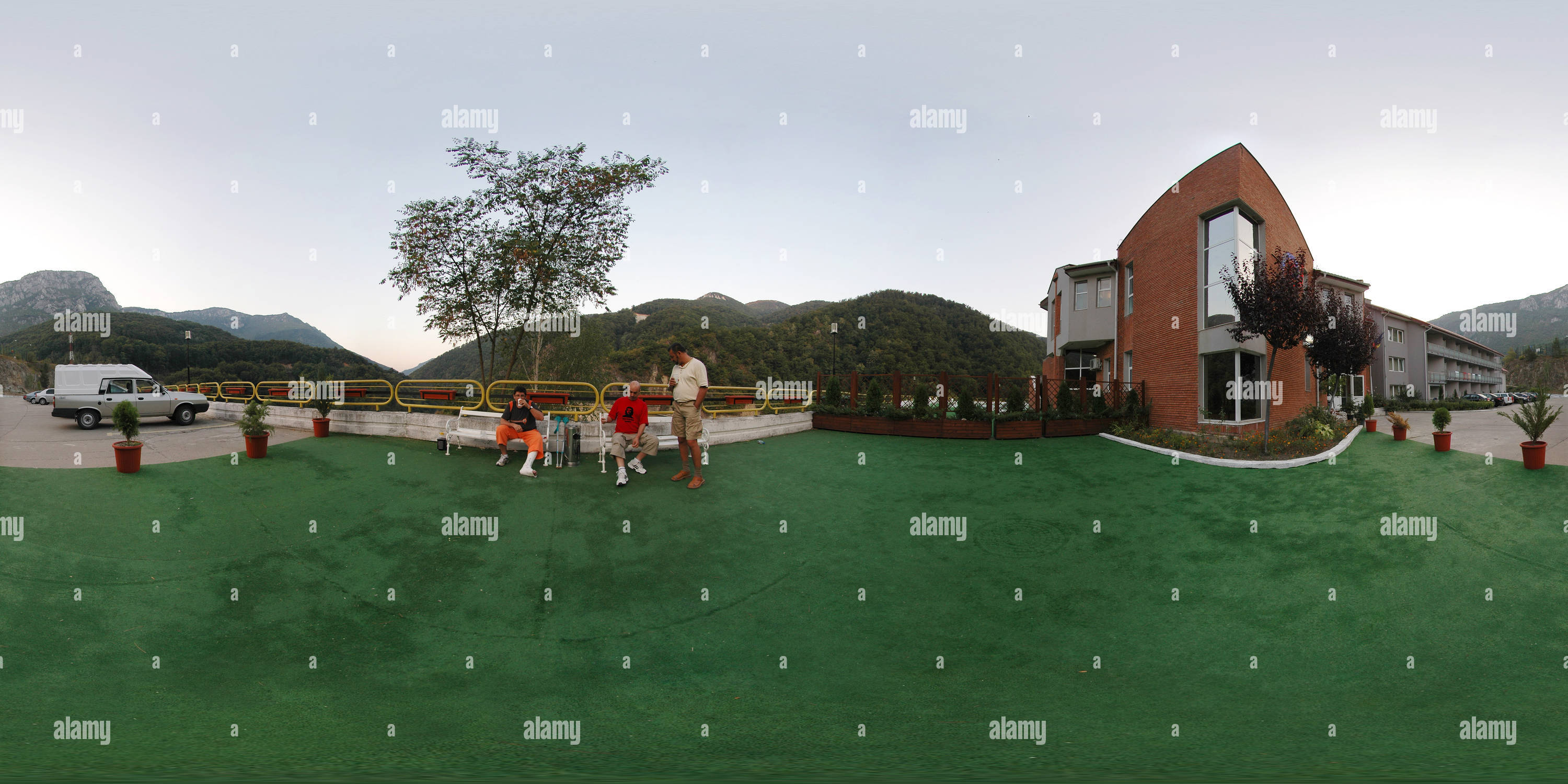 360° view of „Tierna” hotel, Baile Herculane, Romania - Alamy