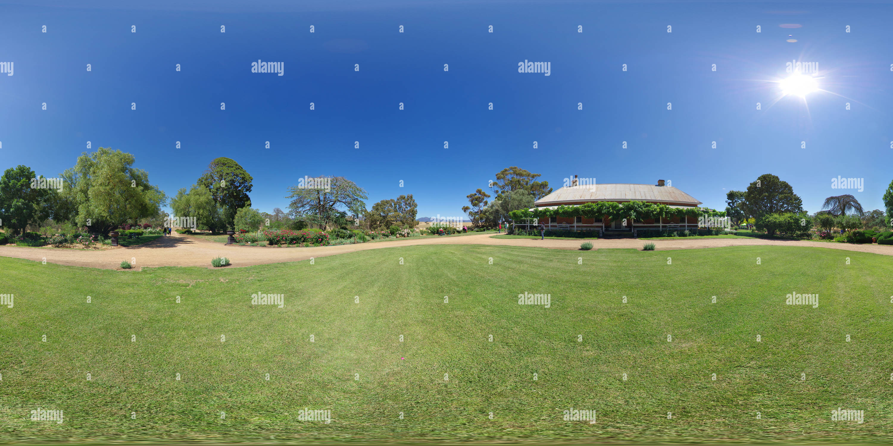 360° view of Gardens of Lexington Station, Moyston - Alamy