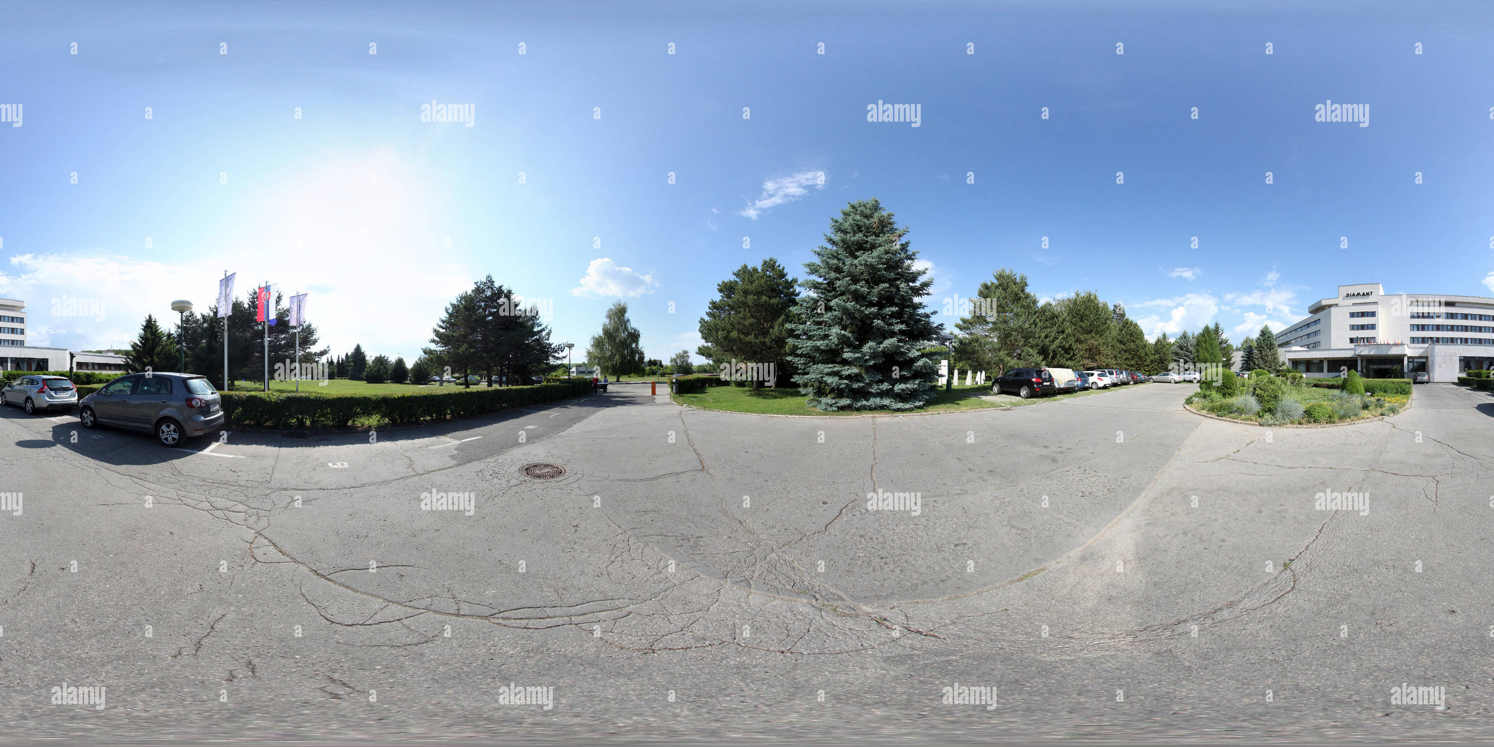 360° view of Kúpele Dudince - SPA, hotel Diamant - Alamy