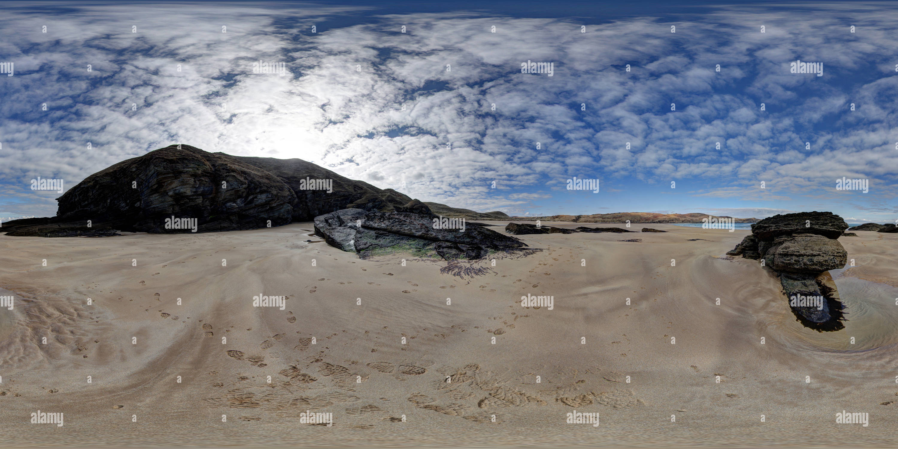 360° view of Strathy Beach , Caithness , Scotland - Alamy