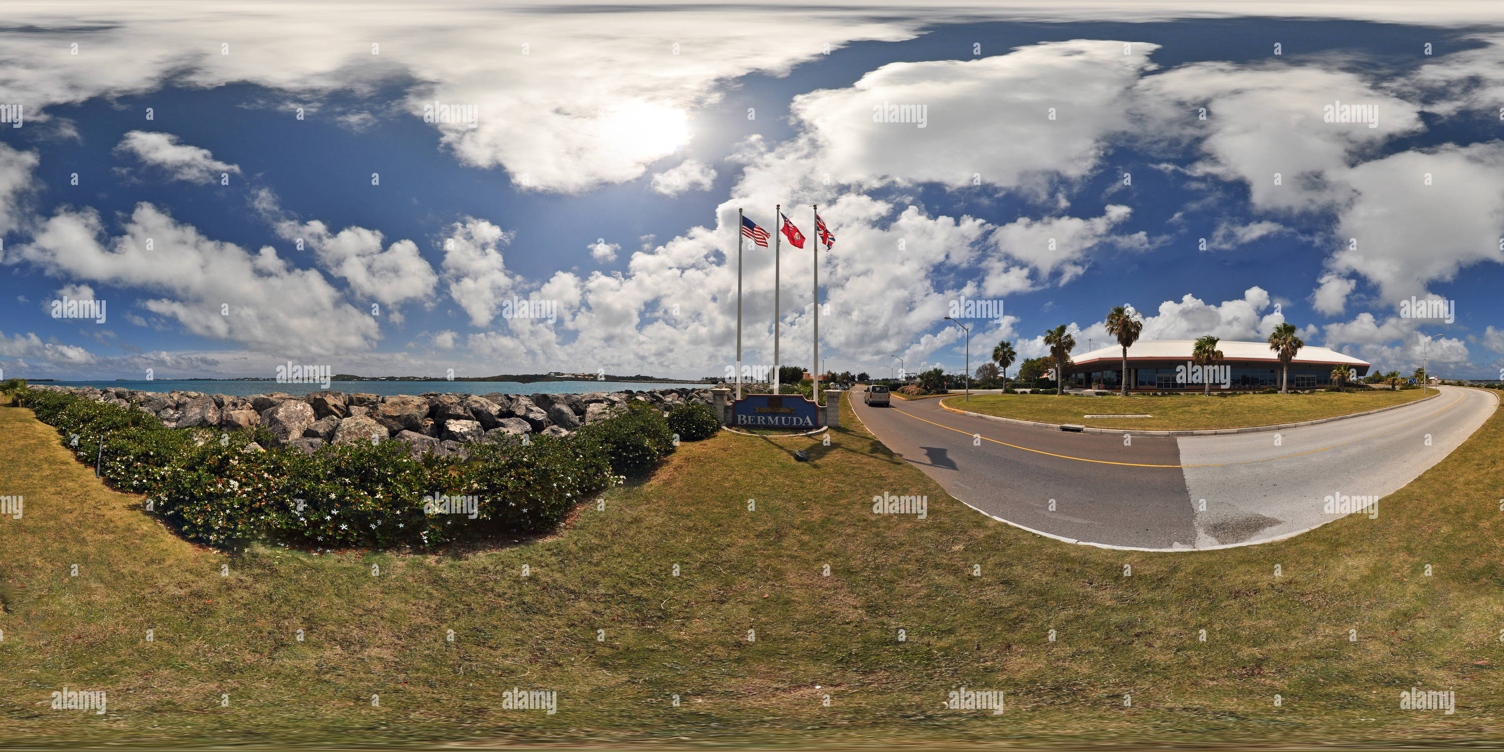360° view of Bermuda - International Airport - Alamy