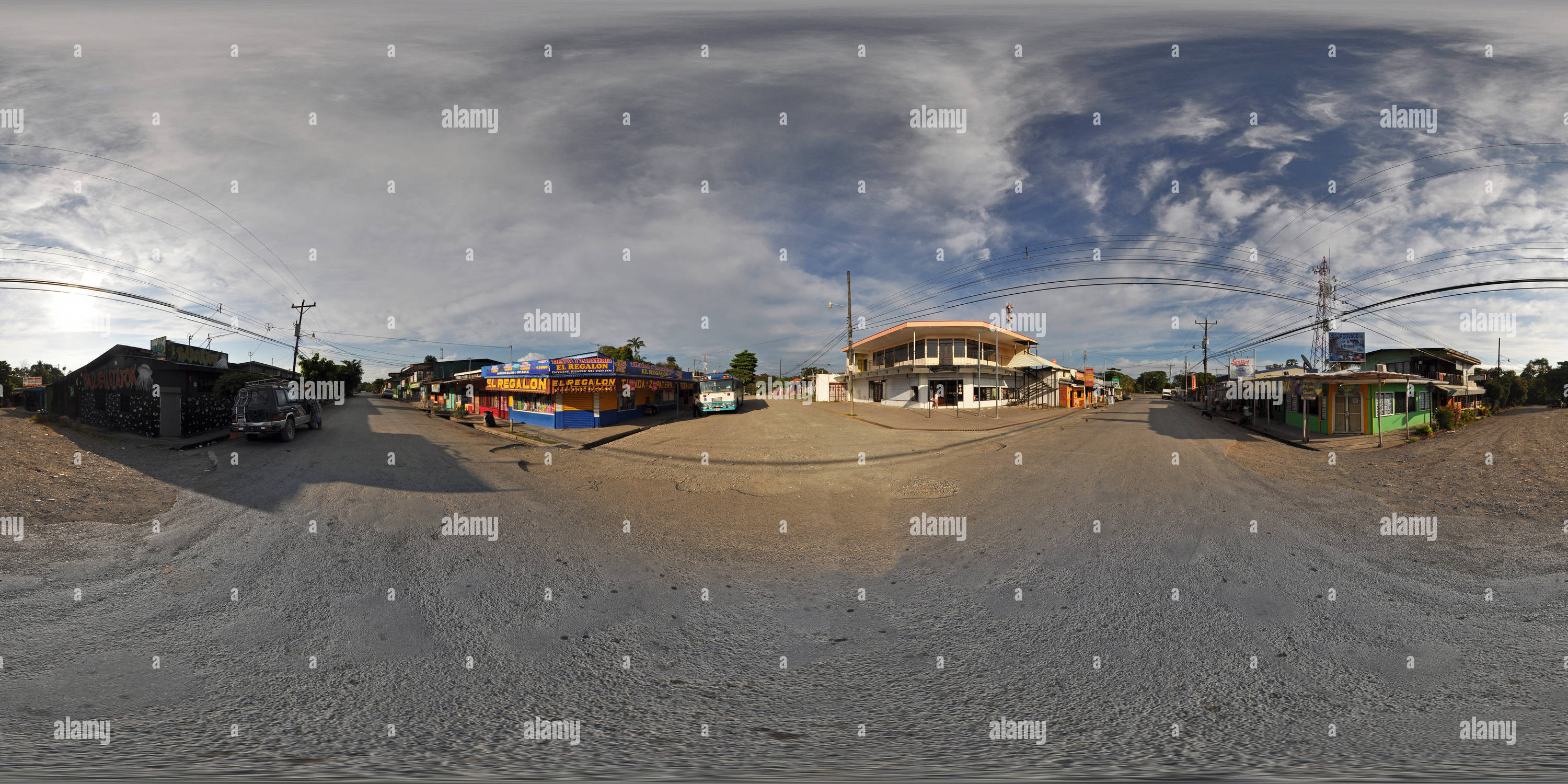 360° view of Puerto Jiménez 03 - Alamy