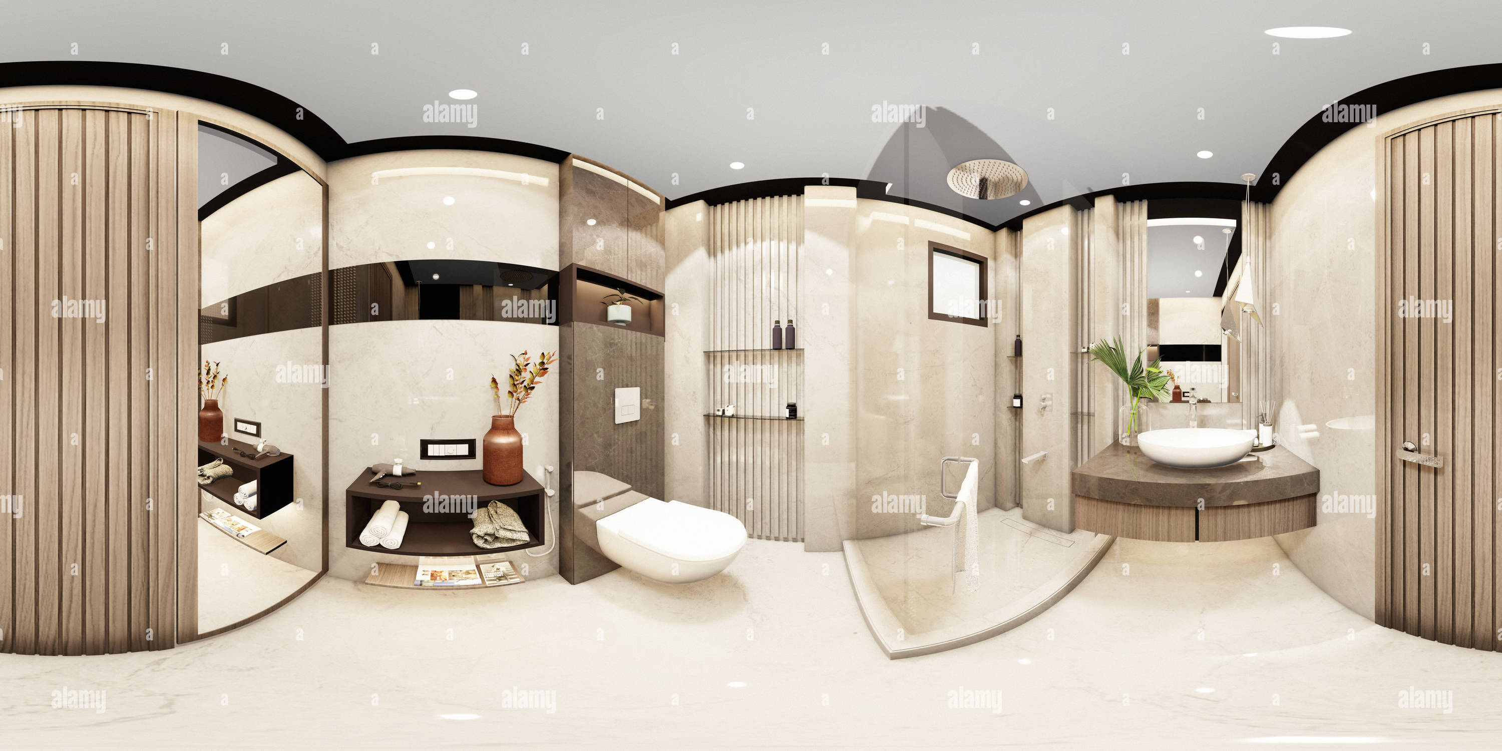 360° view of Son's Washroom 3 - Alamy