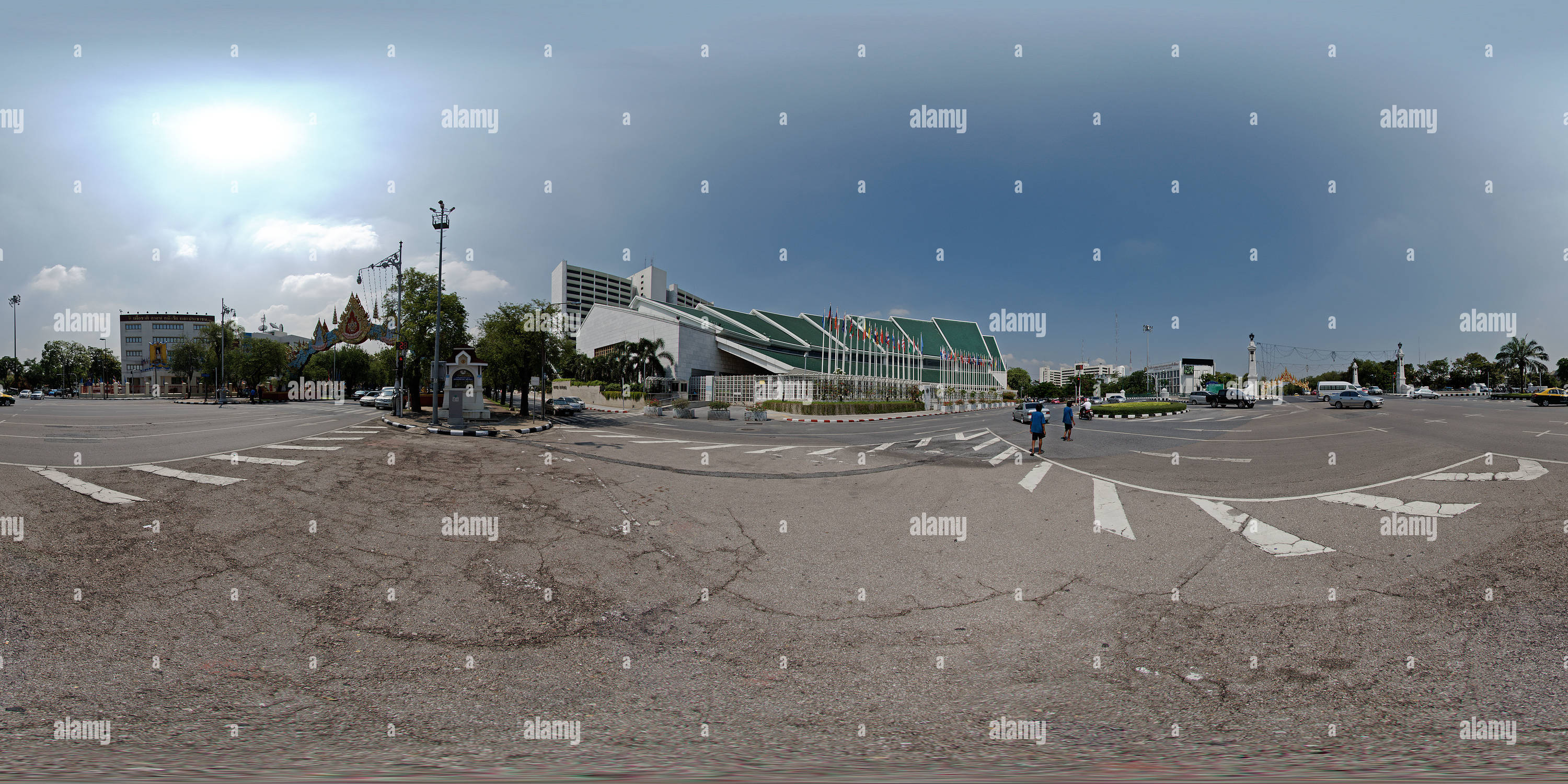 360° view of In front of UN ESCAP Building, Bangkok - Alamy