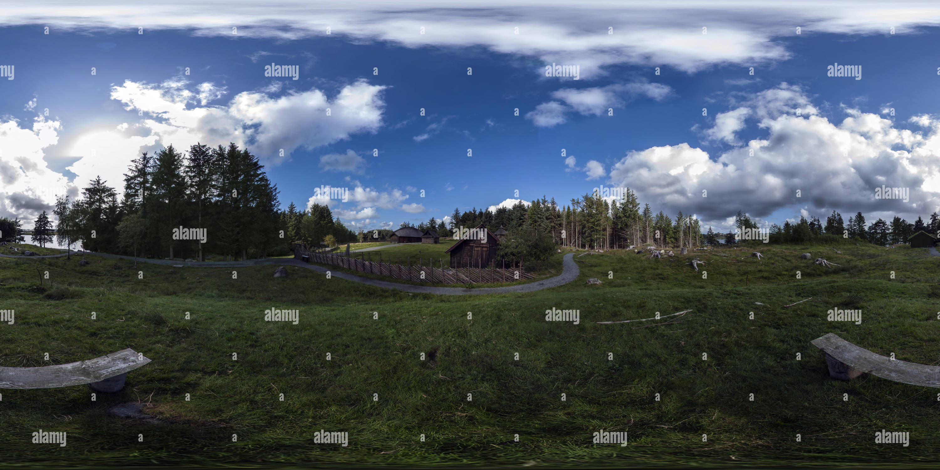 360° view of Viking Village 03 - Alamy