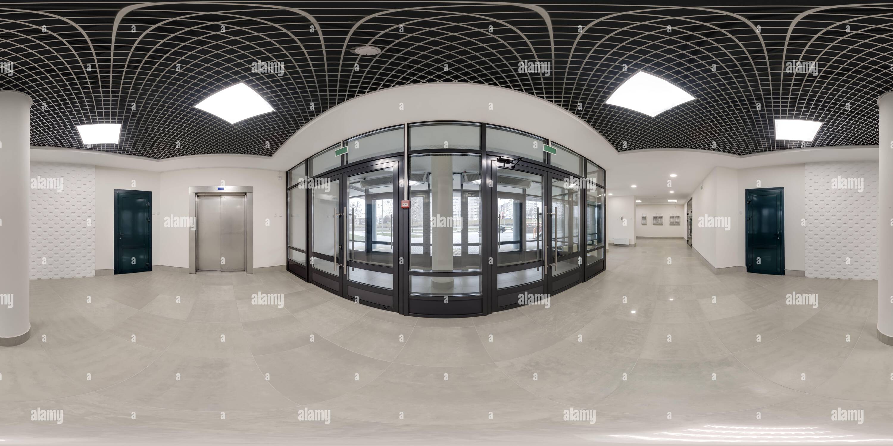 360° view of full seamless spherical hdri 360 panorama view in empty ...