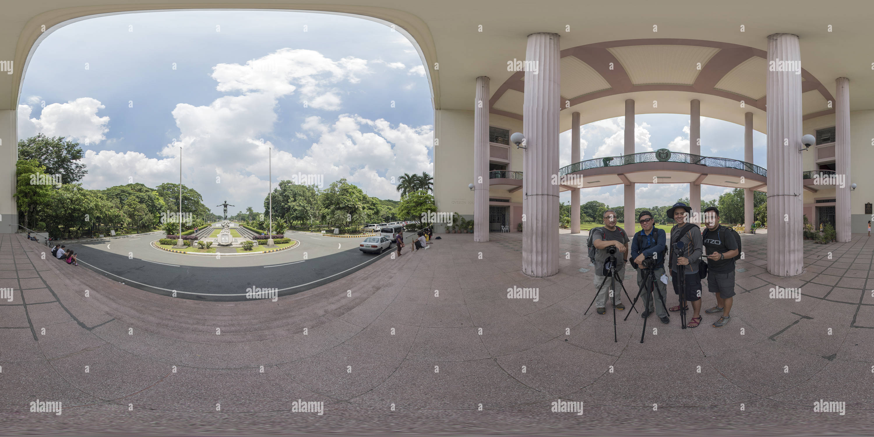 360° view of PiPho Group Hug at the University of the Philippines - Alamy