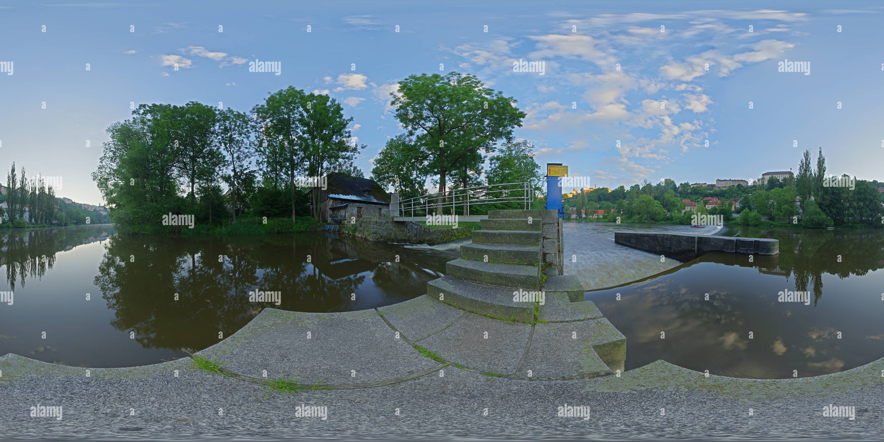 360° view of Suchomel Island Camp - Alamy