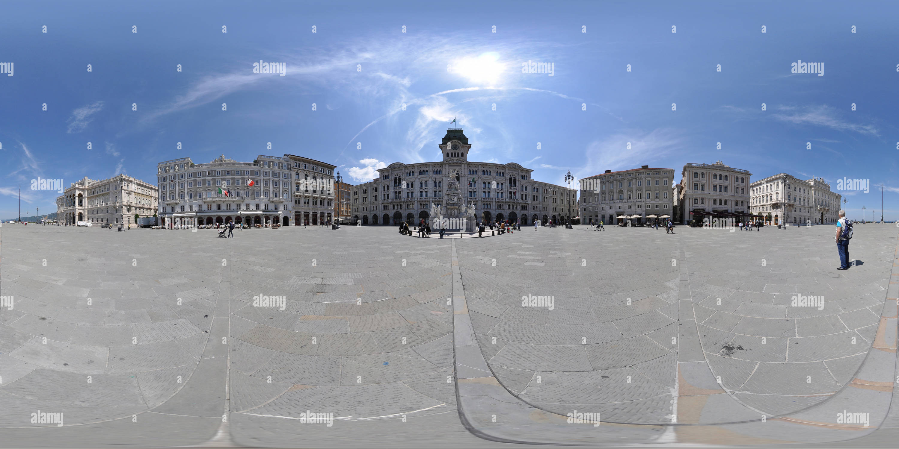 360° view of Trieste, Piazza Unità - Alamy