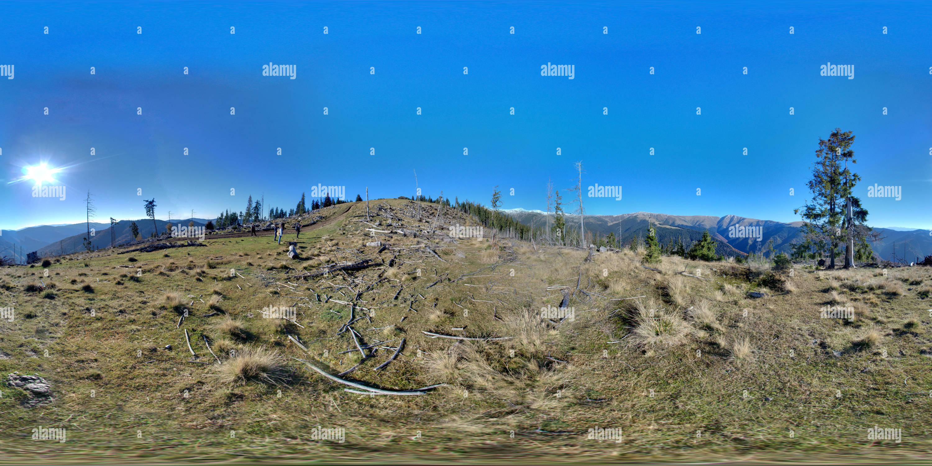 360° view of Iezer Papusa - Vacarea mountain - Alamy
