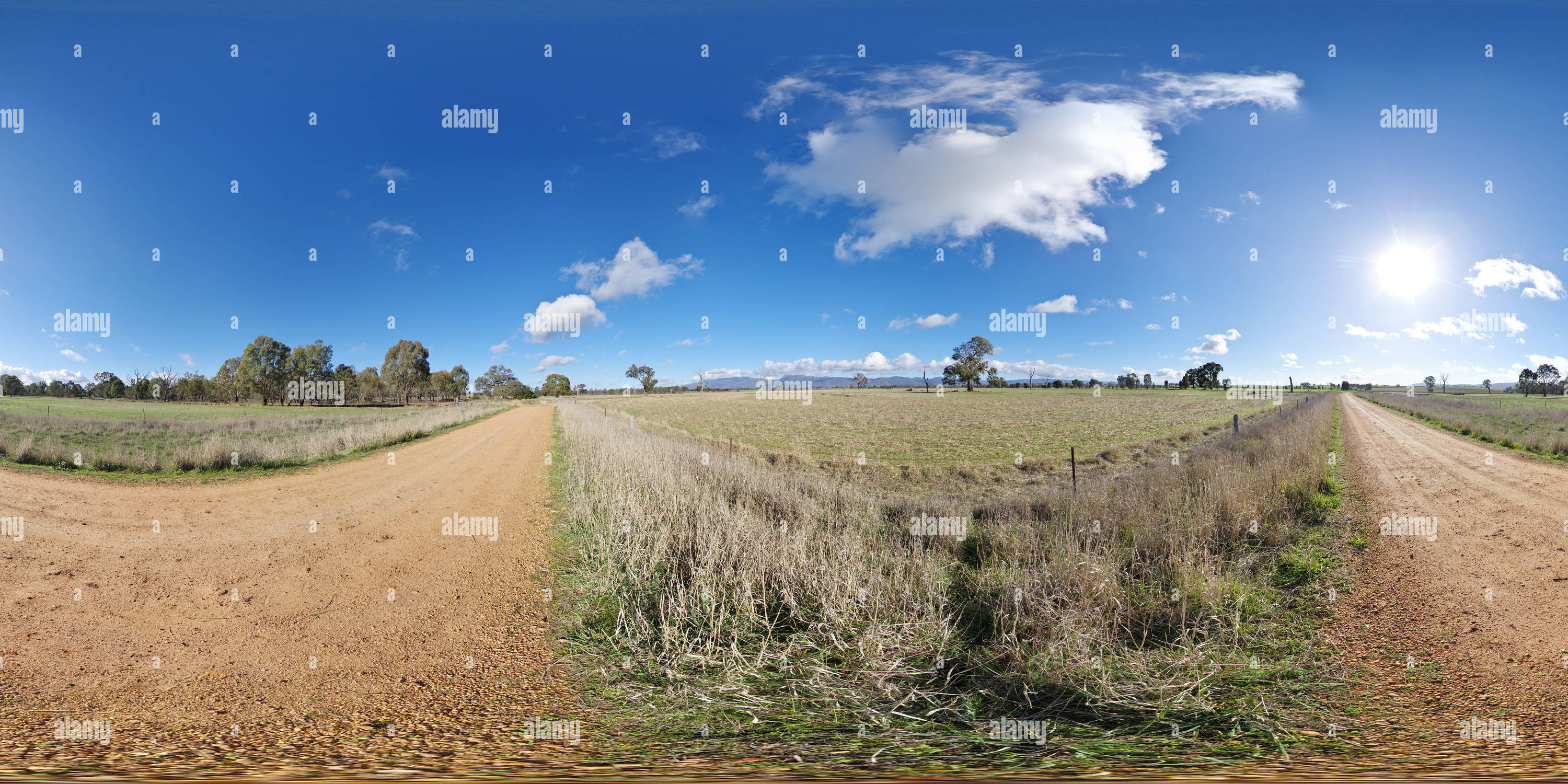 360° view of Grampians views from Creek Junction Road in Pomonal - Alamy