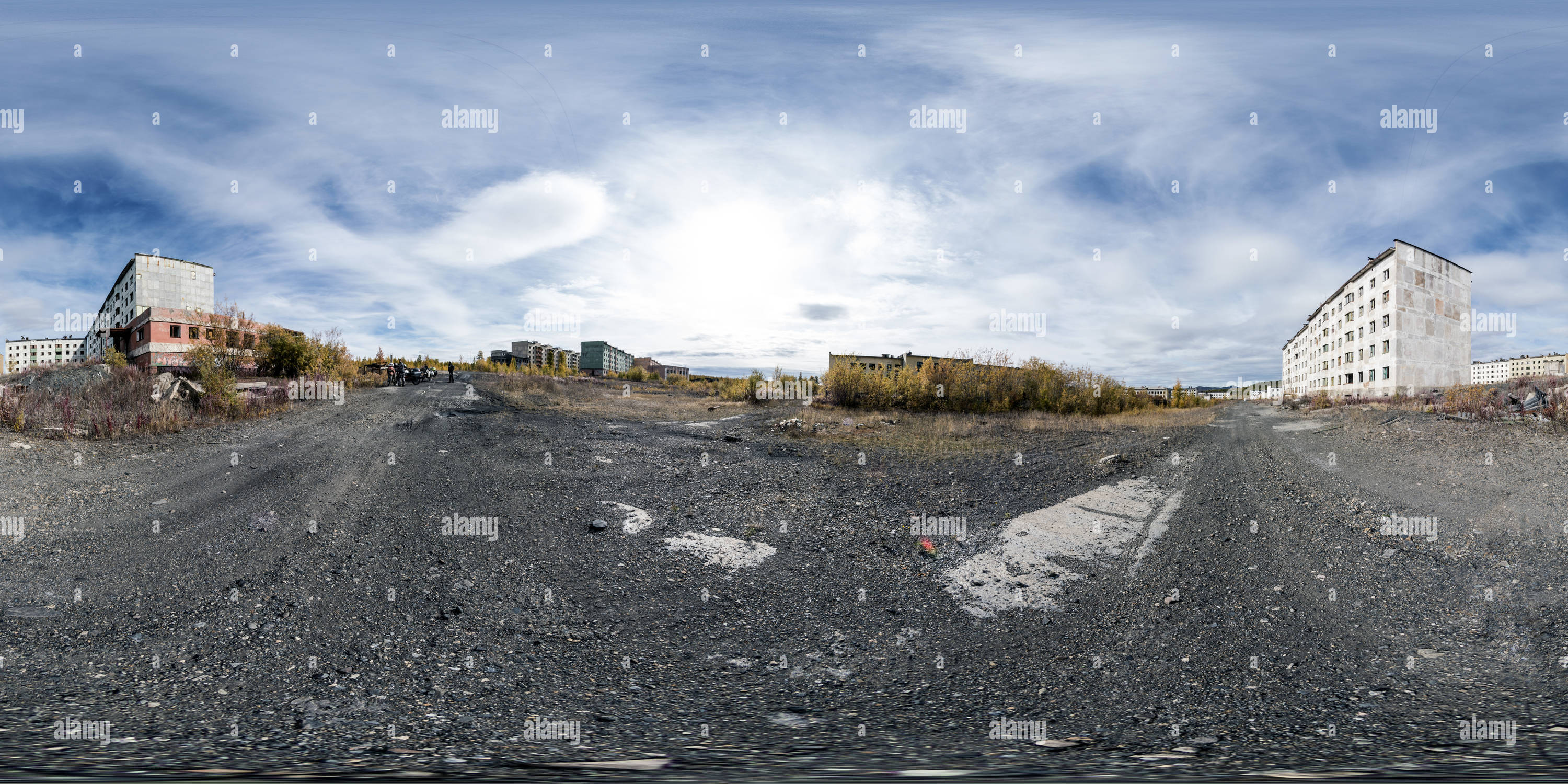 360° view of Kadykchan (Ghost City - Alamy