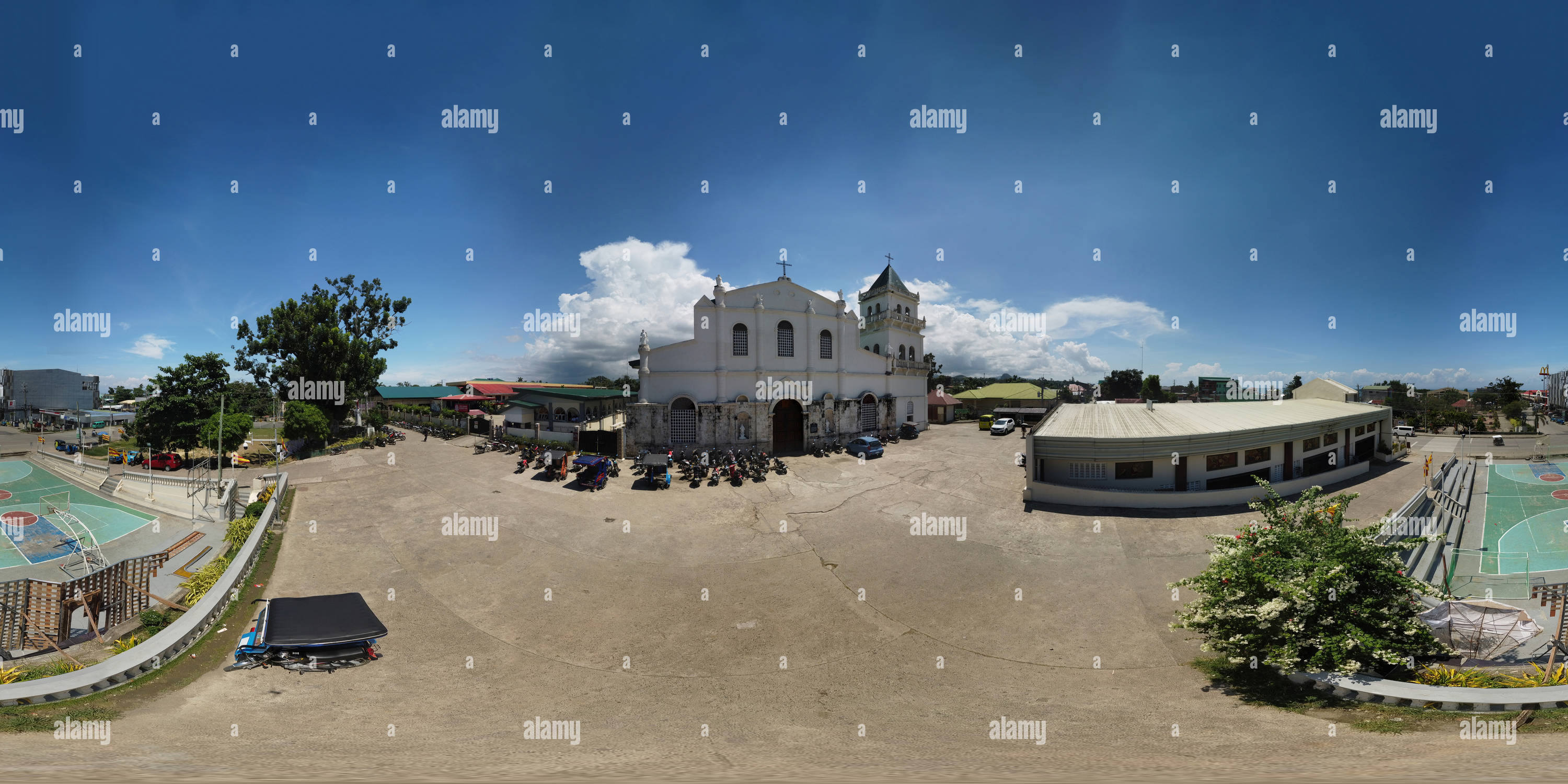 360° view of St. Isidore the Farmer Church, Tubigon, Bohol, Philippines ...