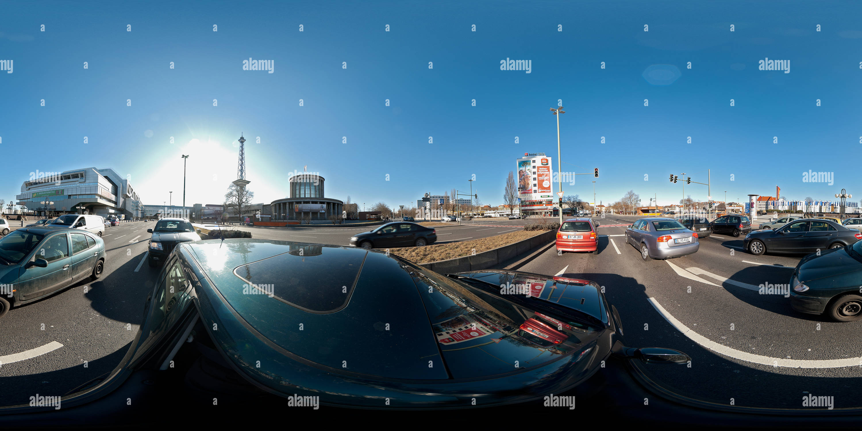 360° view of Funkturm ICC Messe Berlin - Alamy