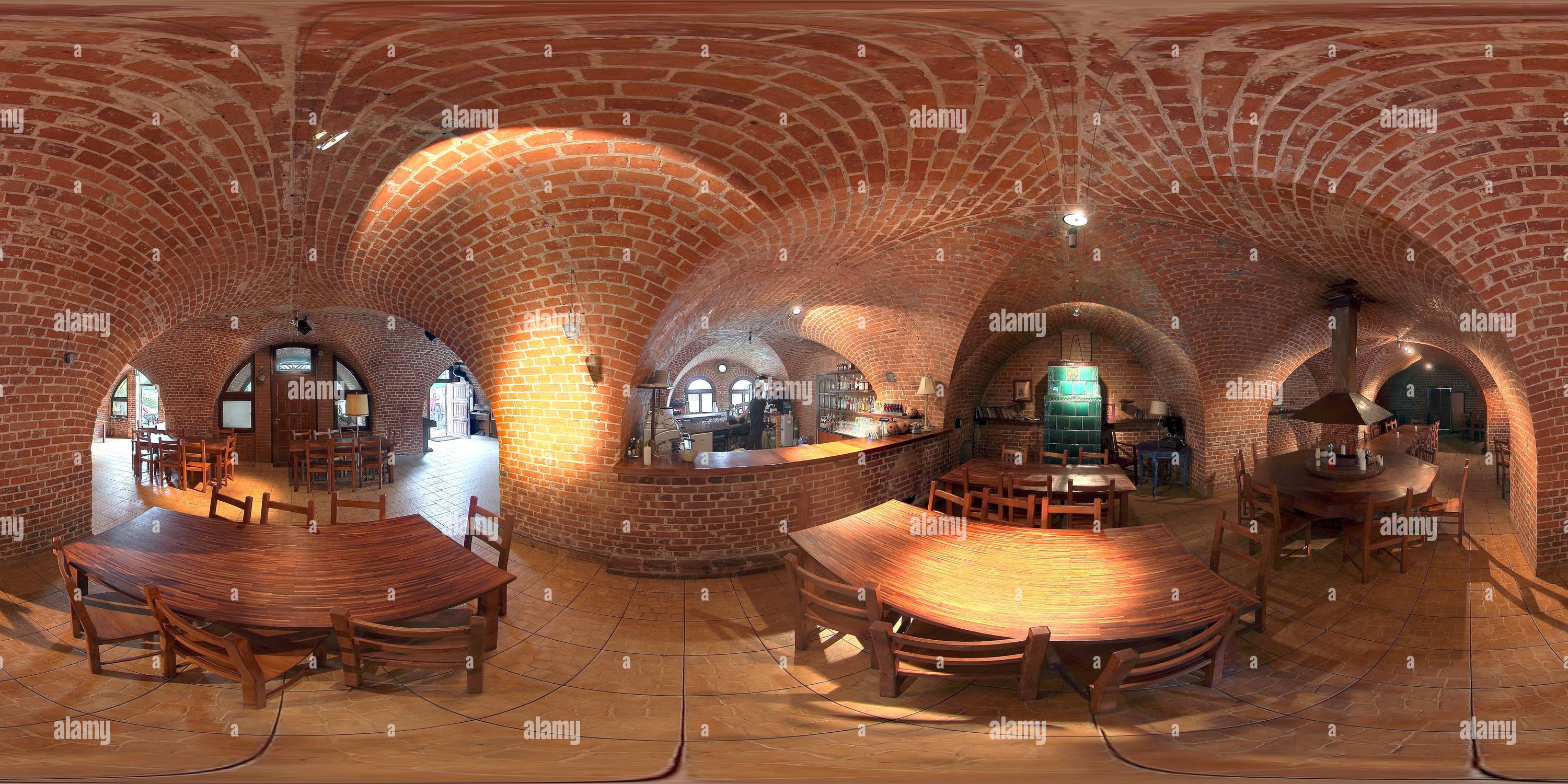 360° view of Swinoujscie , Konstelacja restaurant in XIXc shelter - Alamy