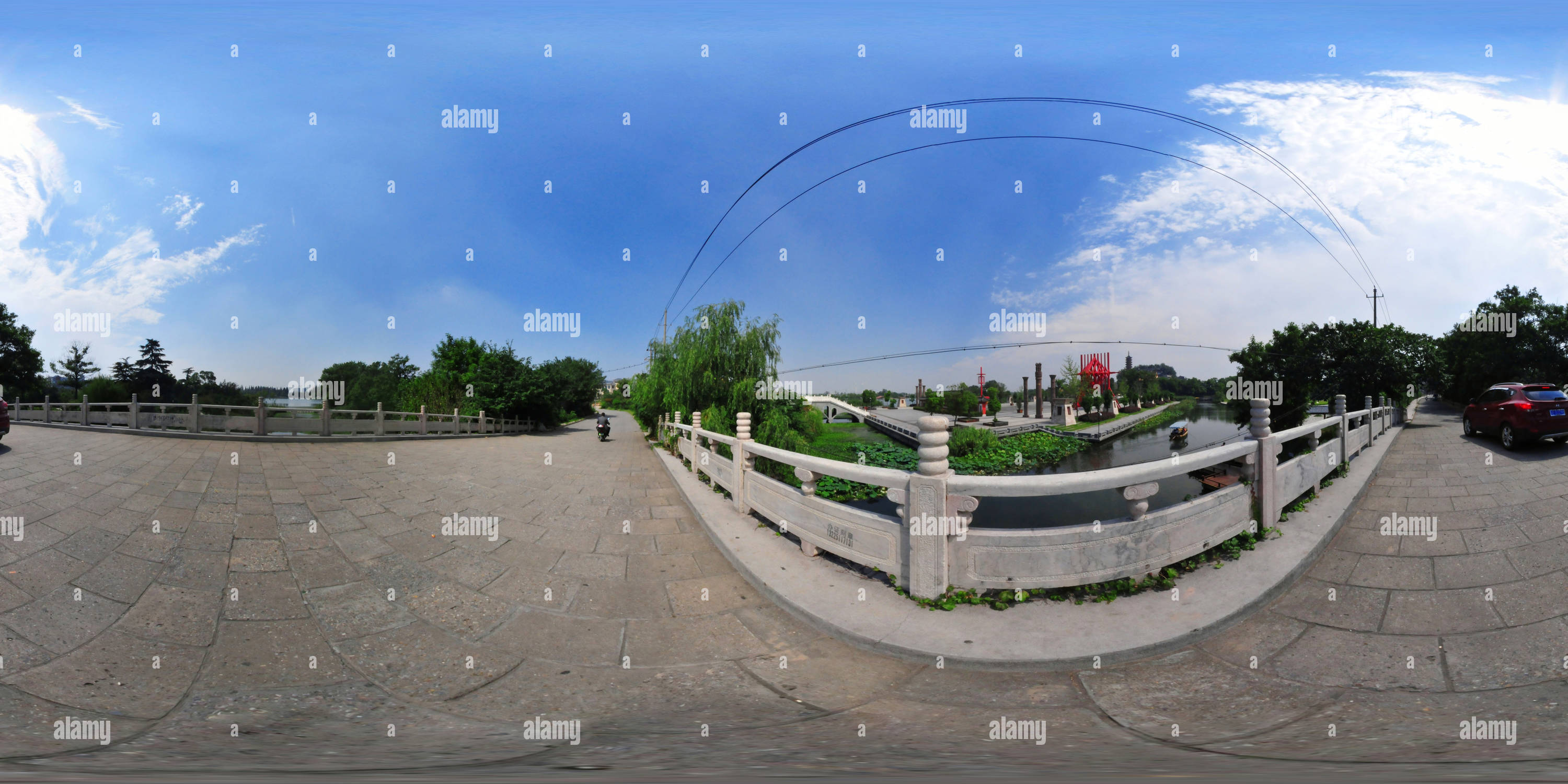 360° view of Jinshan Temple Buddhism square 佛教广场 (235 - Alamy