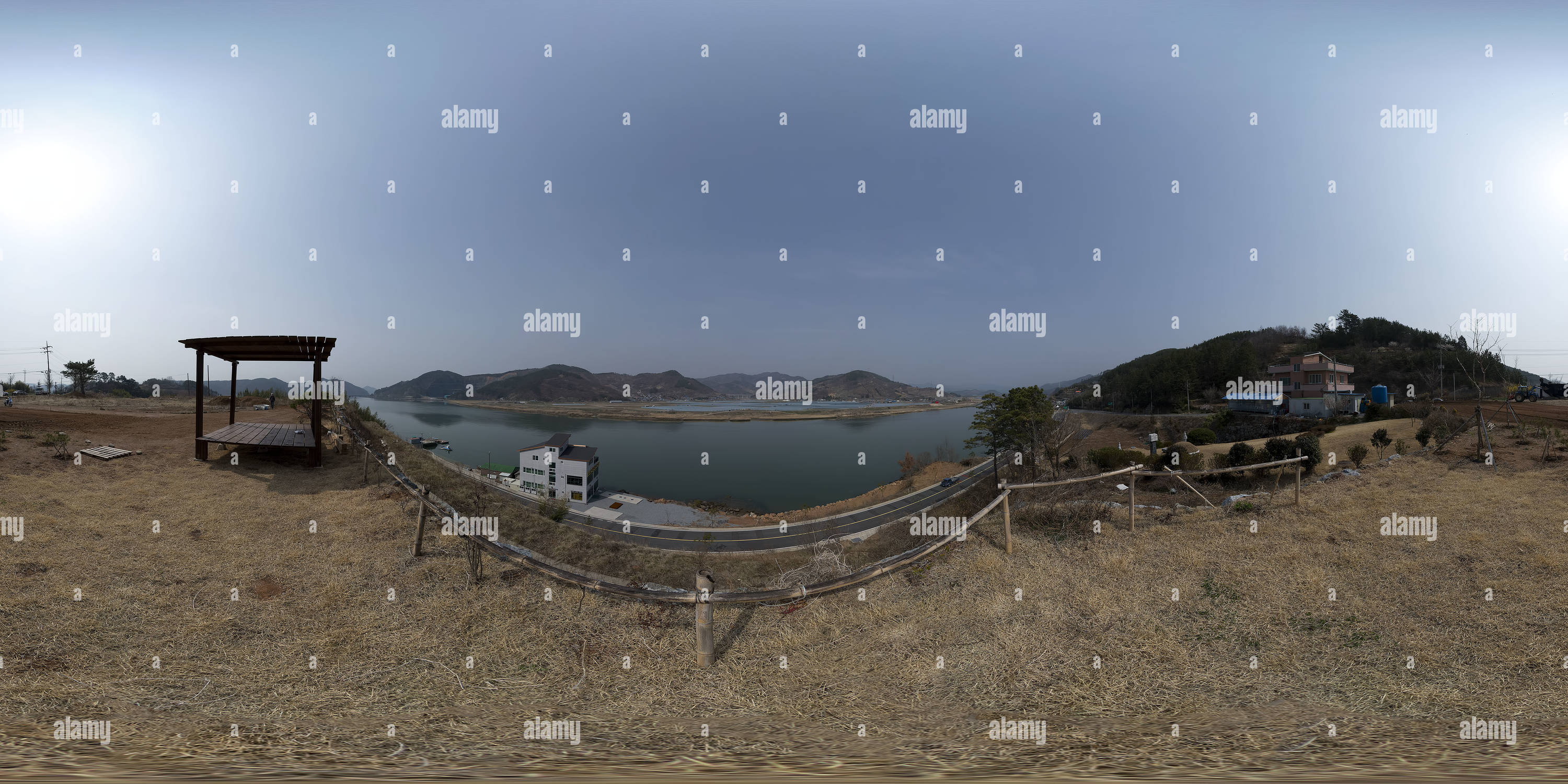 360° view of Seomjin River from Hadong - Alamy