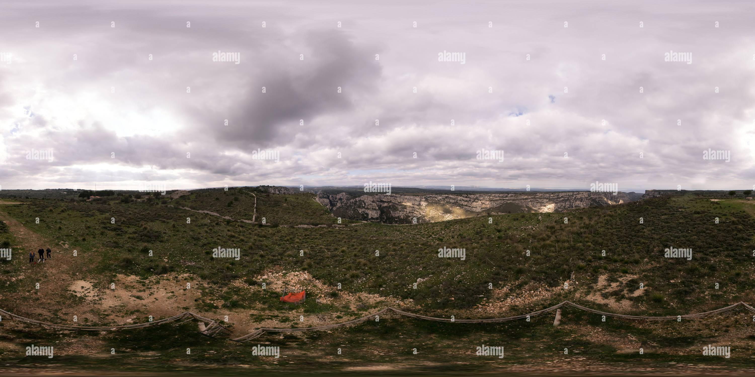 360° view of Riserva naturale orientata Cavagrande del Cassibile - Alamy