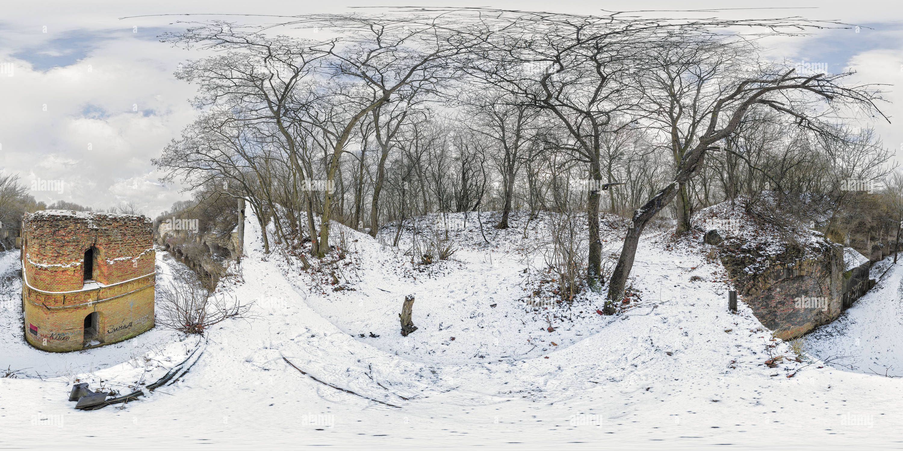 360° view of Tarakanov fort - 01 - Alamy