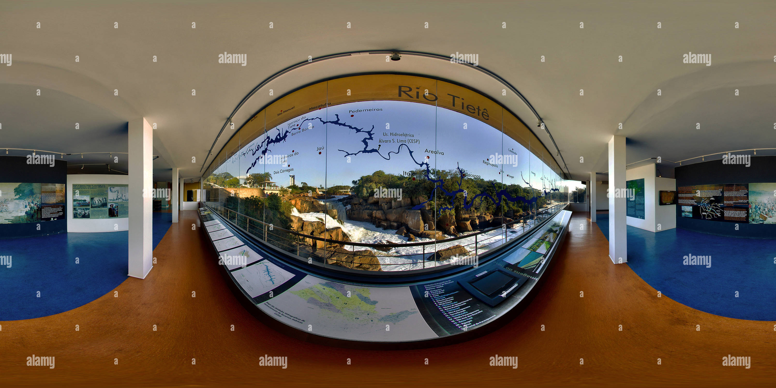 360° view of Tiete River Memorial - Salto - Brazil - Alamy