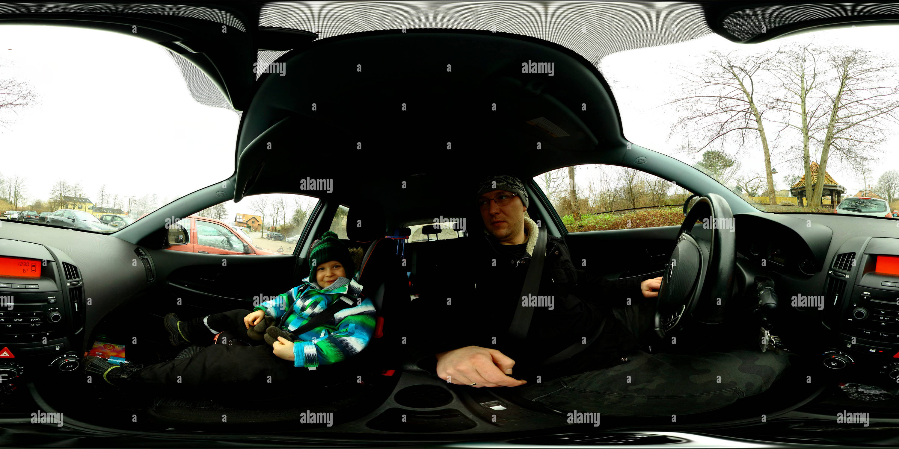 360° view of Roskilde, On the Parking in the Car - Alamy