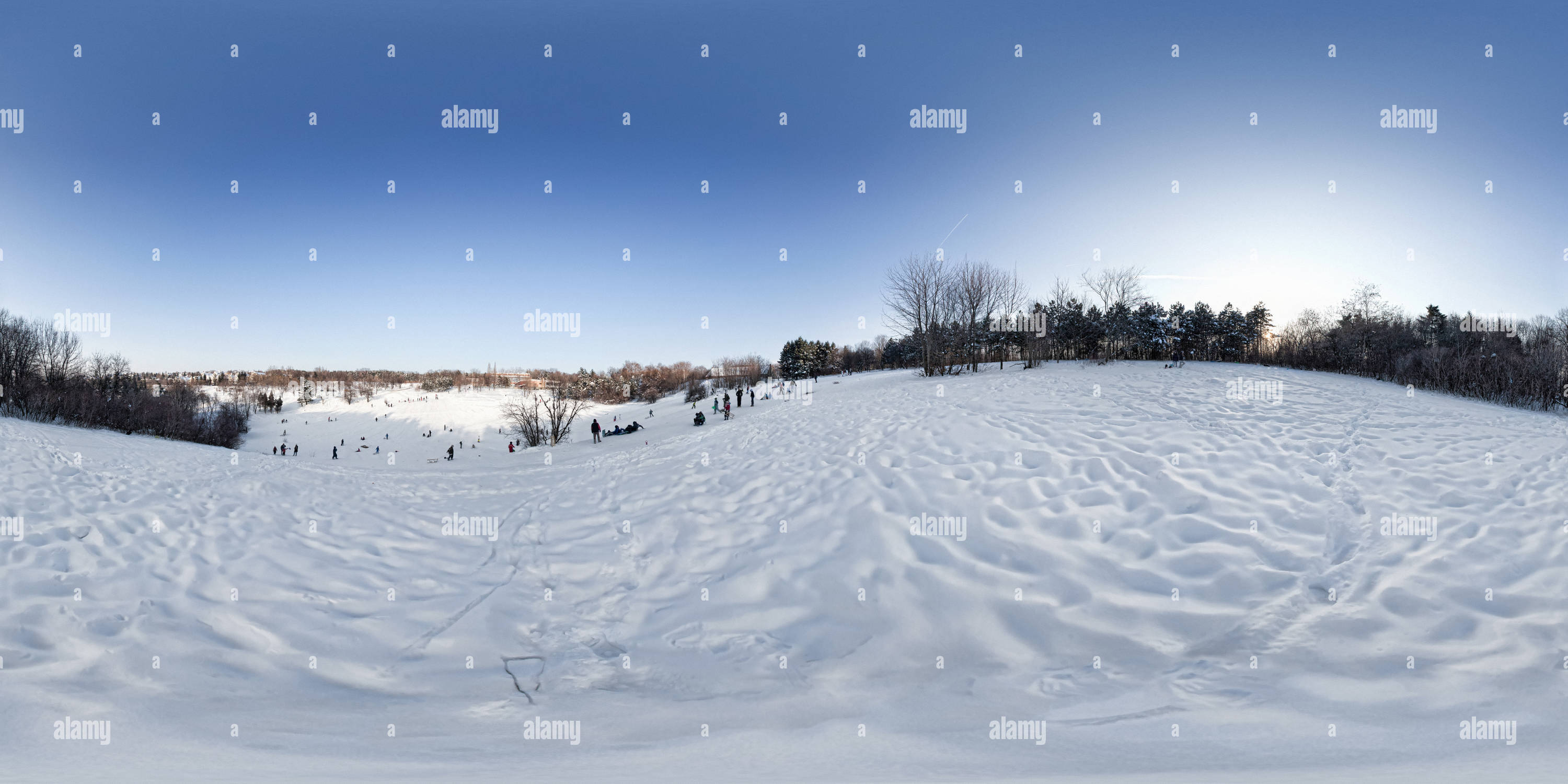 360° view of Belgrade winter 2012 - Alamy