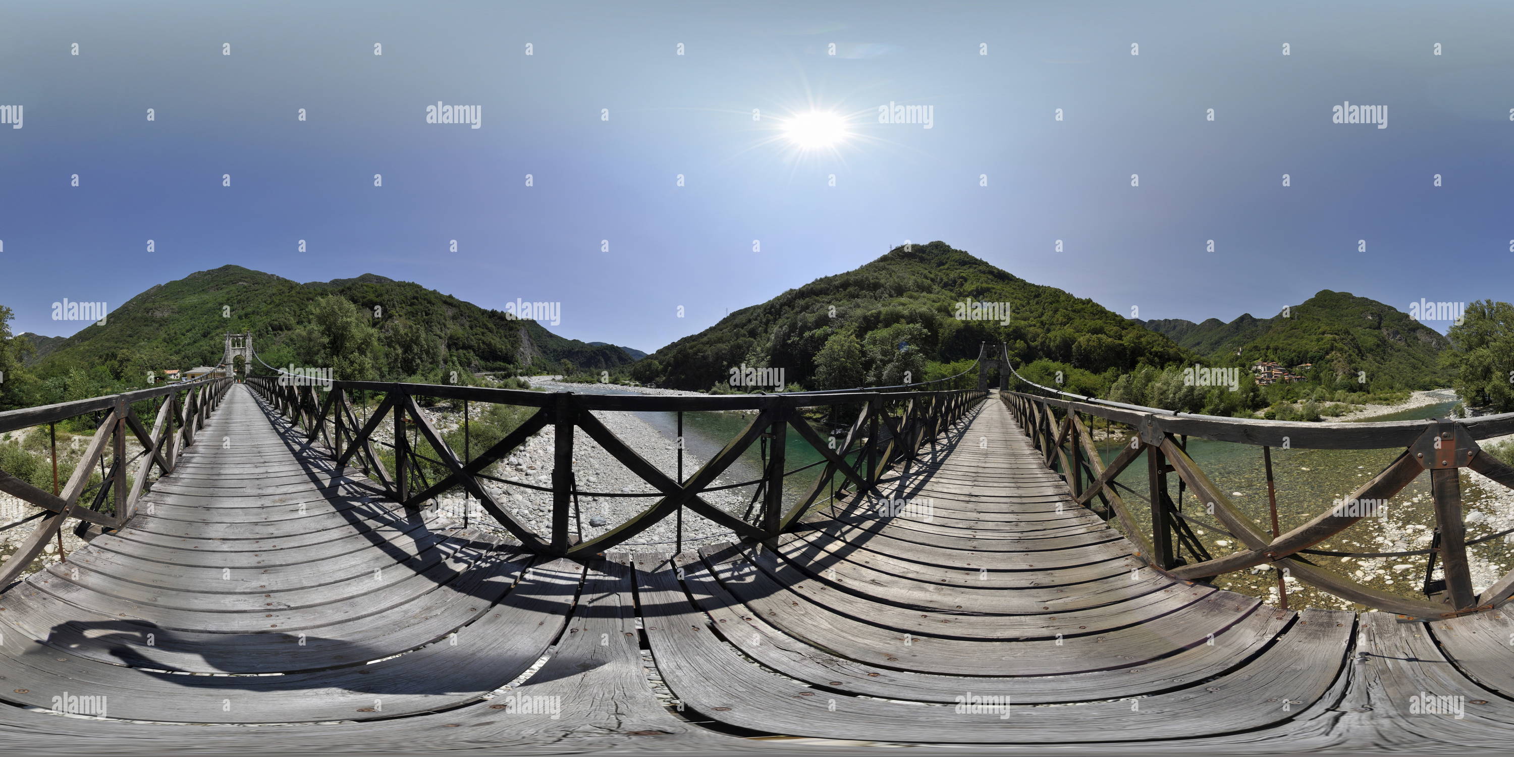 360° view of Morca, old bridge - Alamy